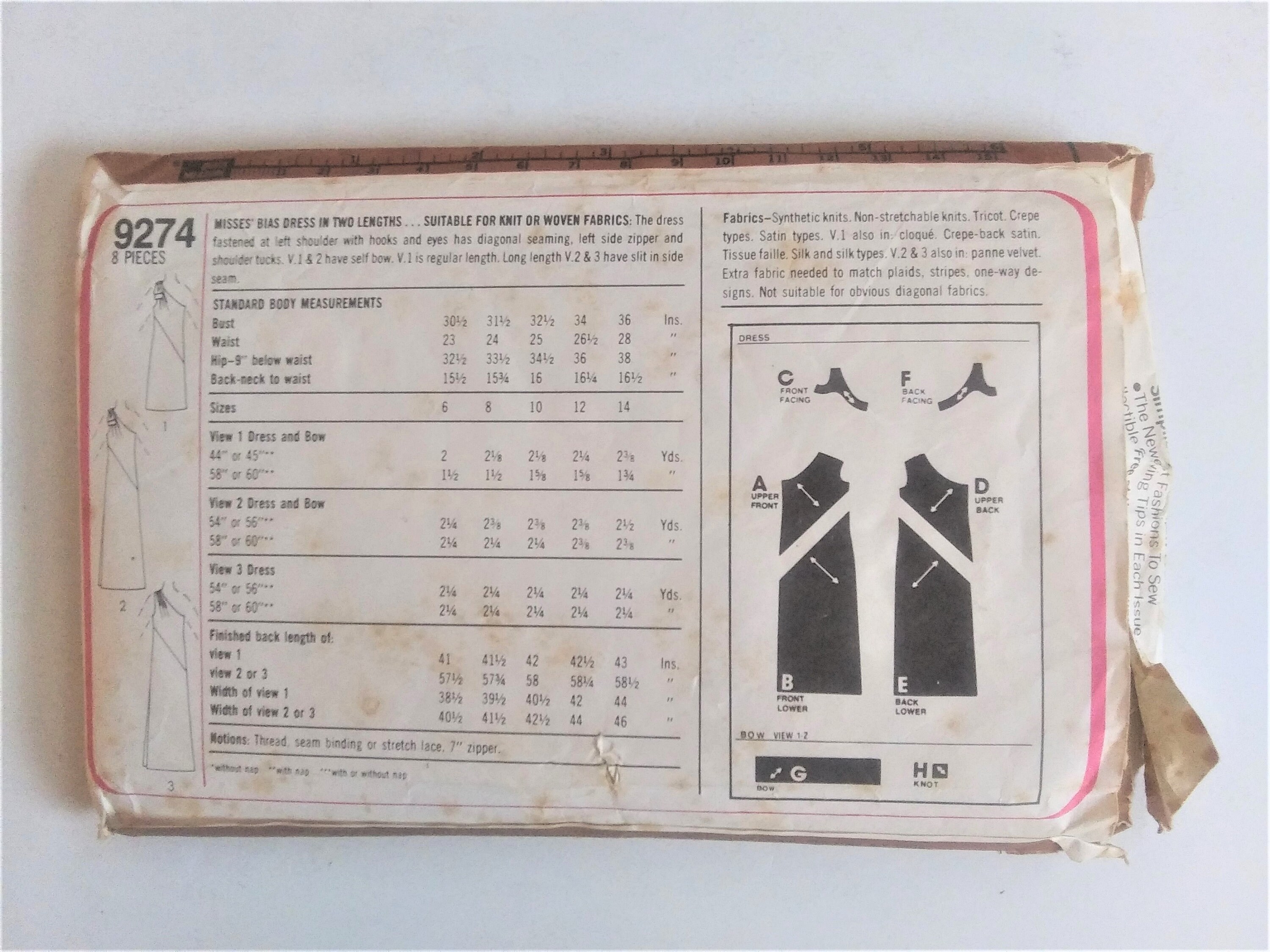 1979 Bias Cut Evening Dress Pattern Simplicity 9274 Misses | Etsy
