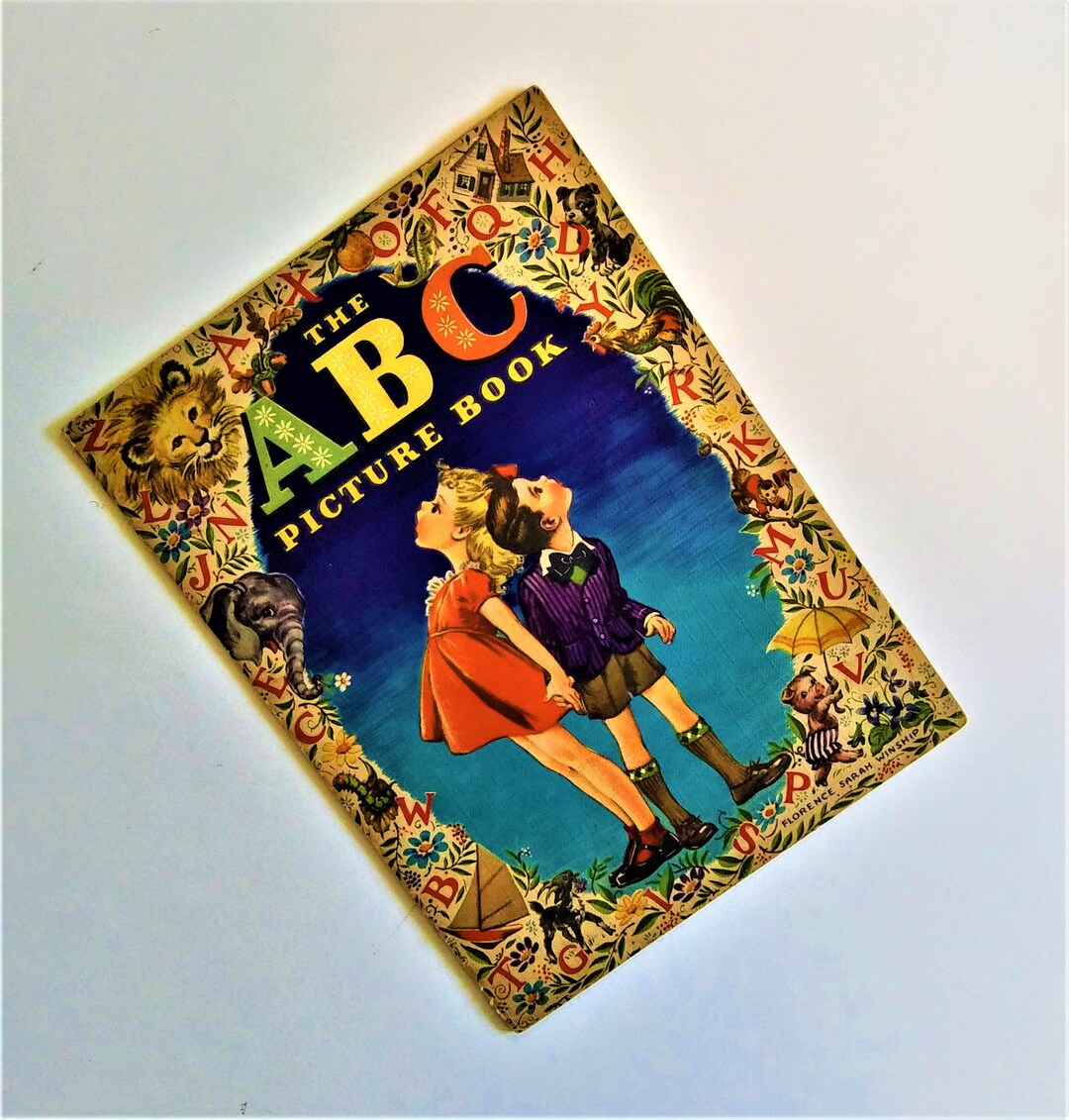 BIG 1940s Abcs Book Whitman #1113 Florence Sarah Winship 13 X 9 1/2 ...