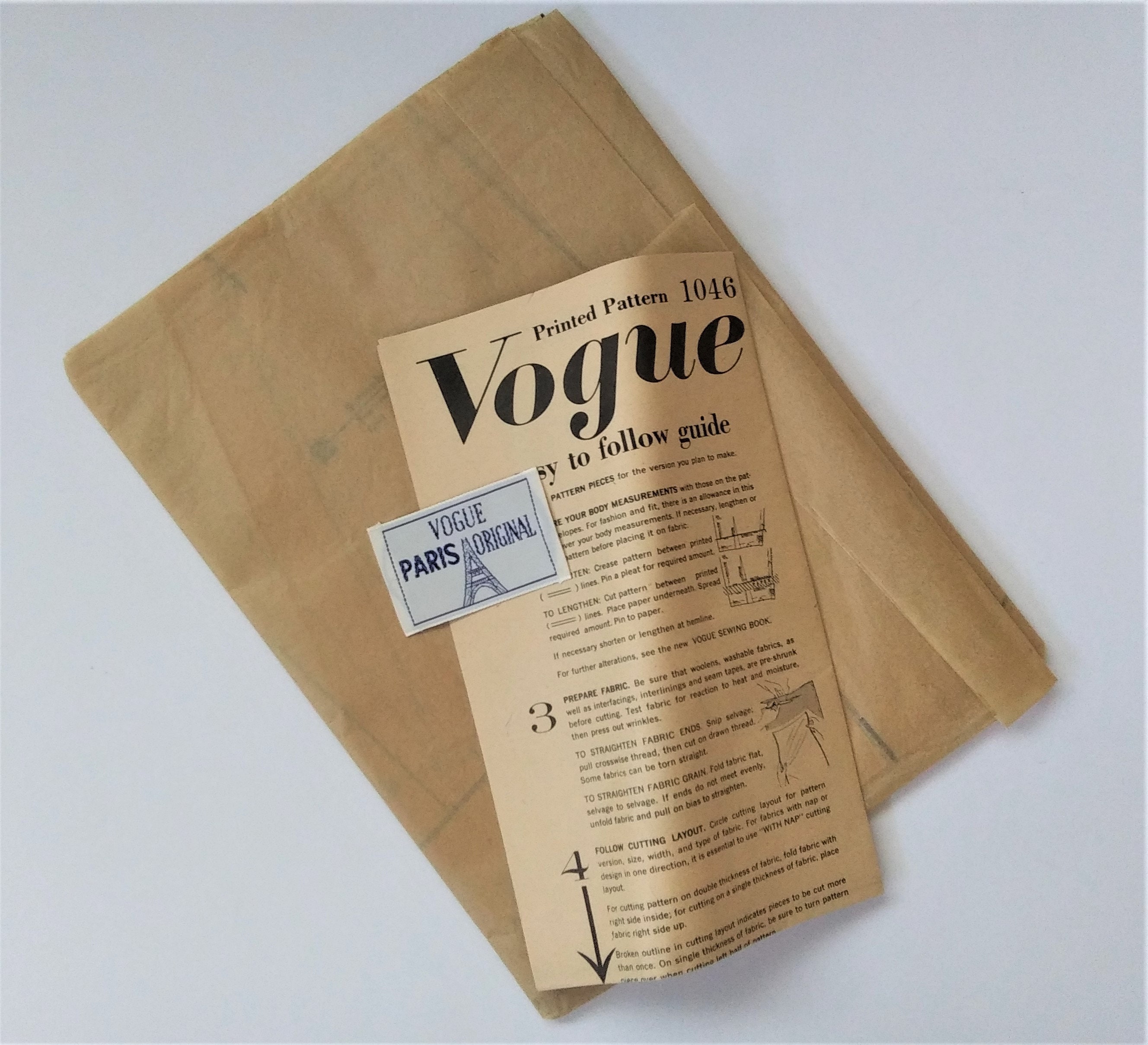 Sewing & Needlecraft Sewing Sewing & Fiber includes Vogue tag Vintage ...