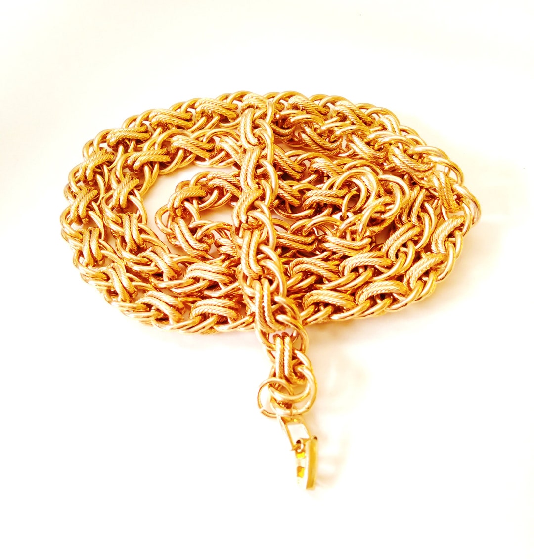 30" Napier Chunky Gold Rope Chain Vintage Heavy Twisted - Etsy