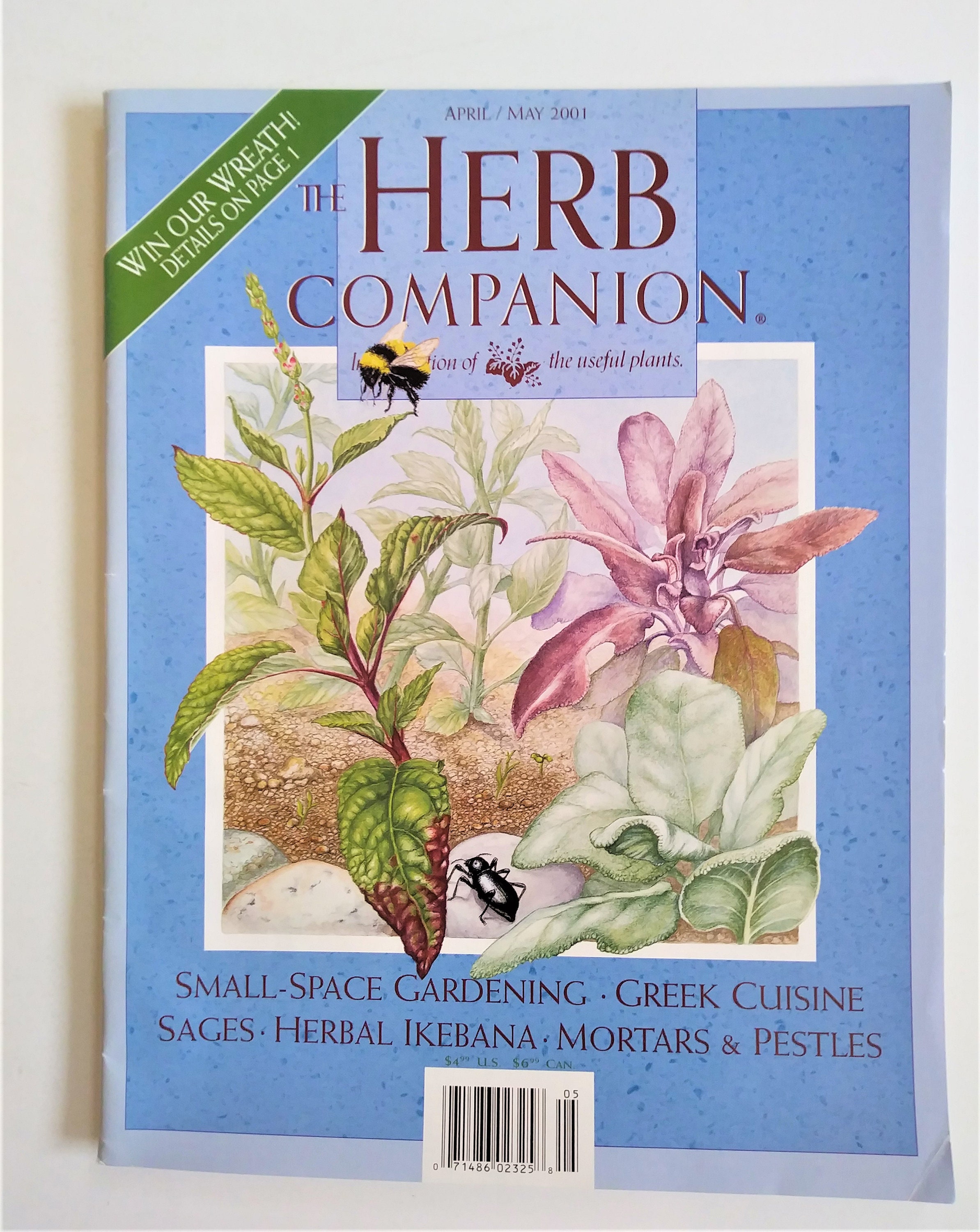 Lot 6 THE HERB COMPANION magazine 2001 full year vintage | Etsy
