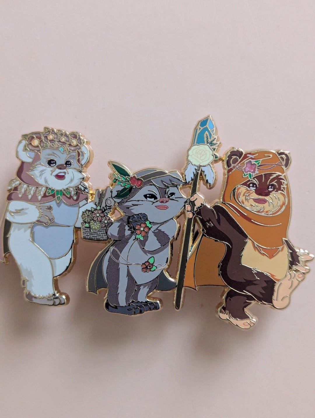 Wedding on Endor - Space Princess and Ewoks- Fantasy Pin Set - Etsy