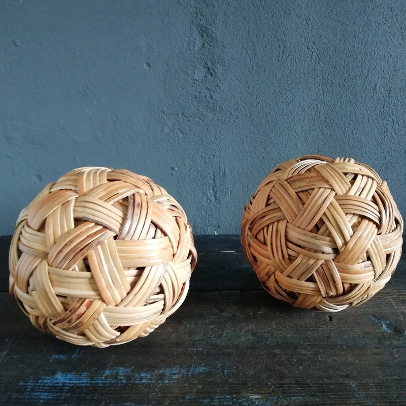 Rattan Balls - Etsy