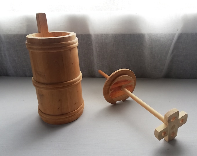 Big Fully Functional Stave Butter Churner Hand Made Medieval Rustical 1 ...