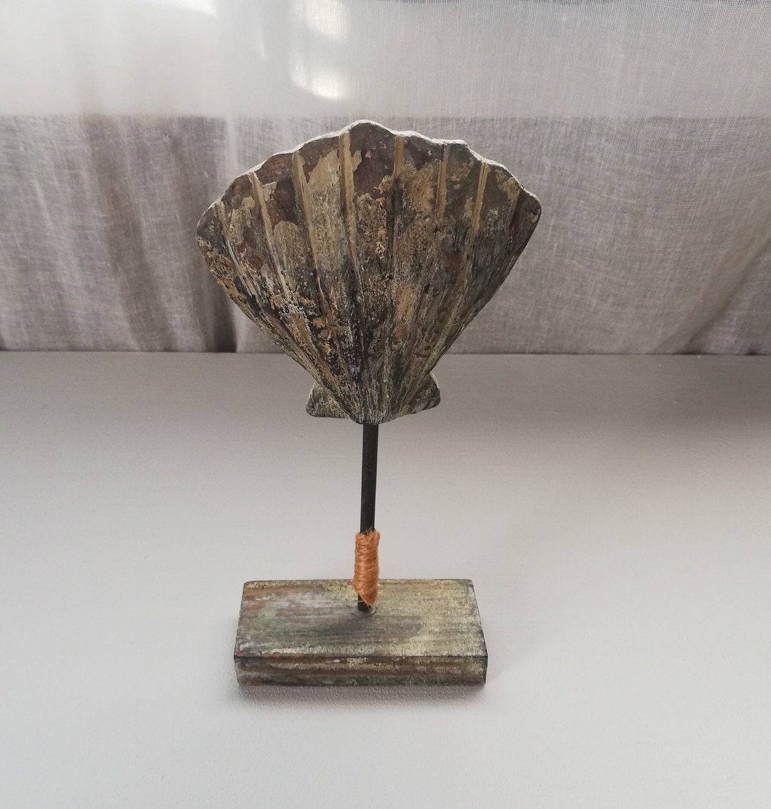 Antique Wooden Shell Table Decor - Etsy