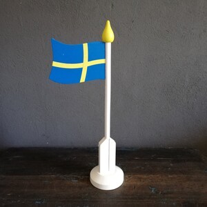 Swedish Flag Large Size Table Decor Natural Wooden Hand Painting - Etsy