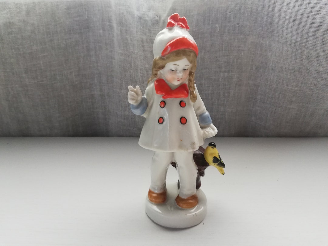 Porcelain Girl Figurine - Etsy