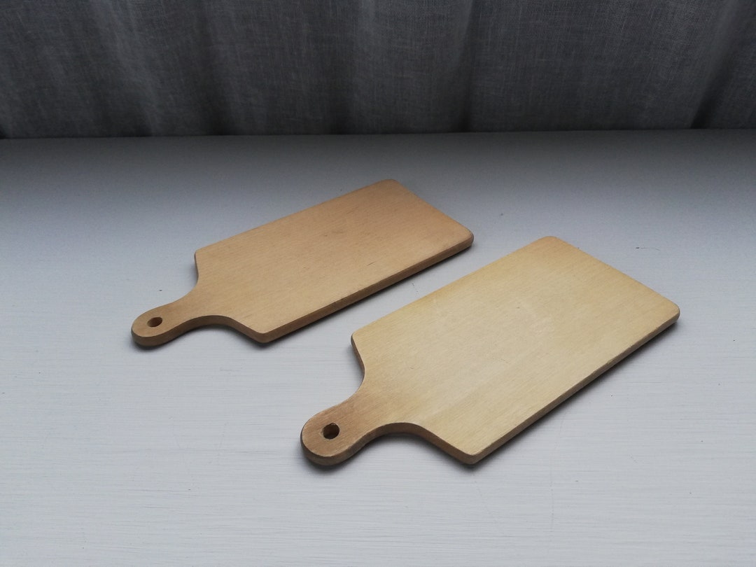 Cutting Board Set of 2 Swedish Vintage- Natural Wood - Etsy