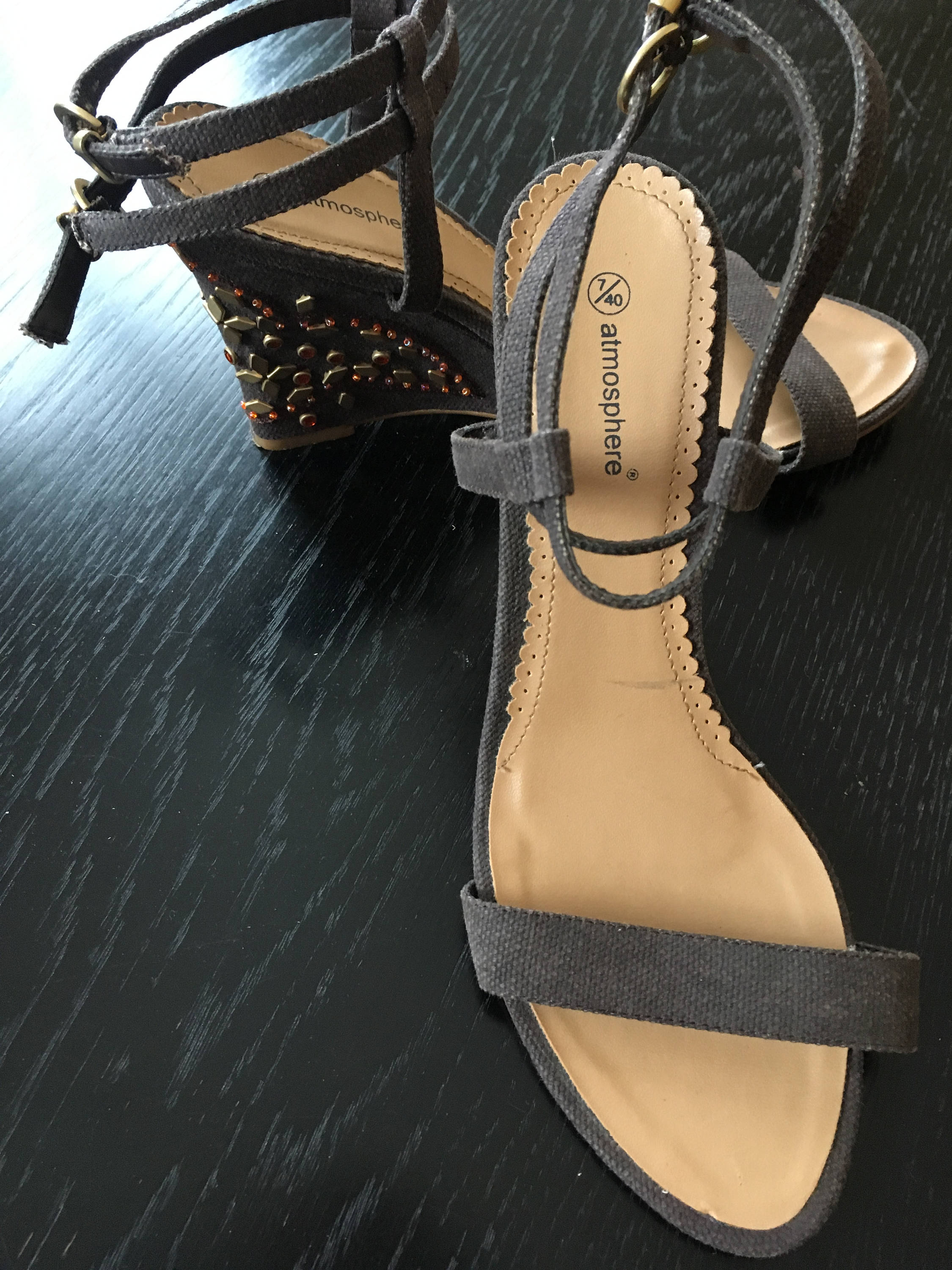 Atmosphere brown platform shoes size 40 eur 9 us 7 uk. | Etsy