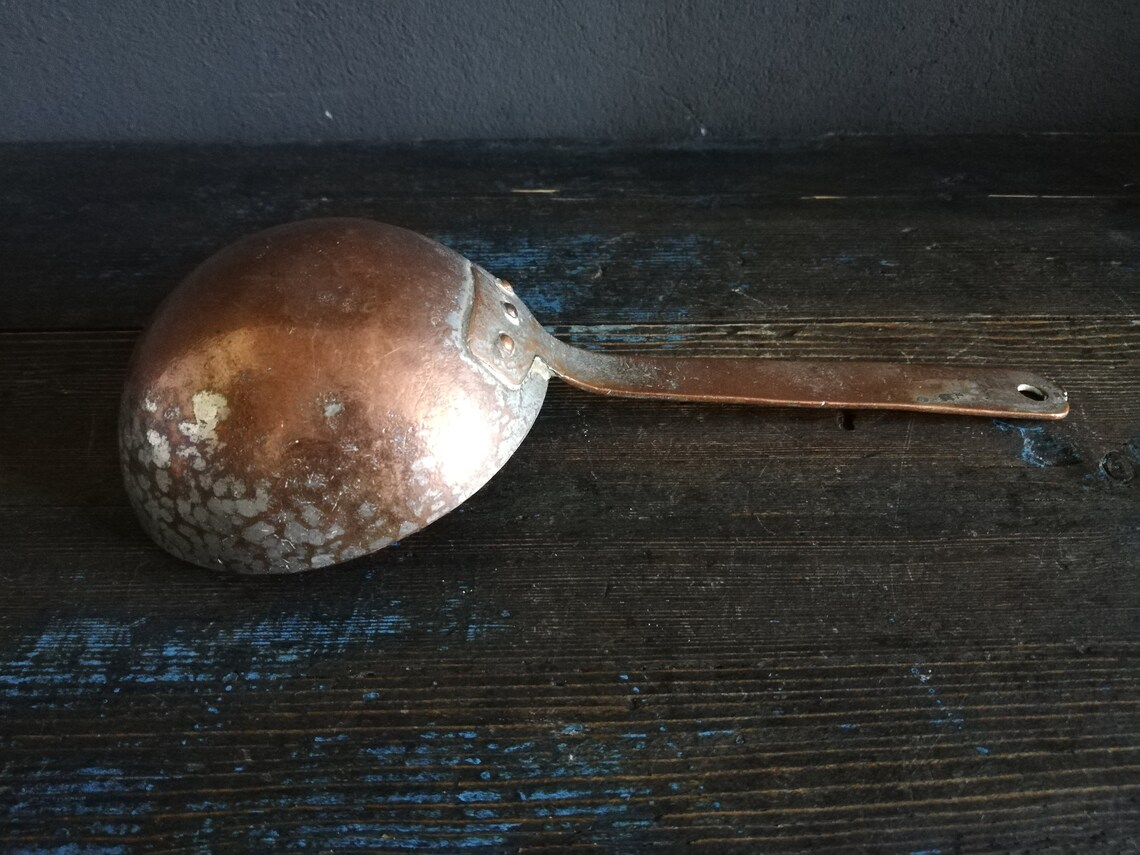 Copper Bucket spoon French Vintage | Etsy