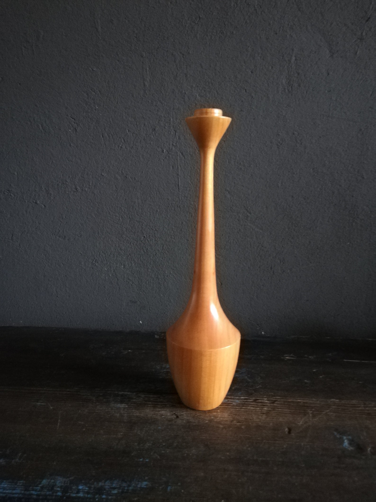 70s Design Wooden Candle Holder - Etsy