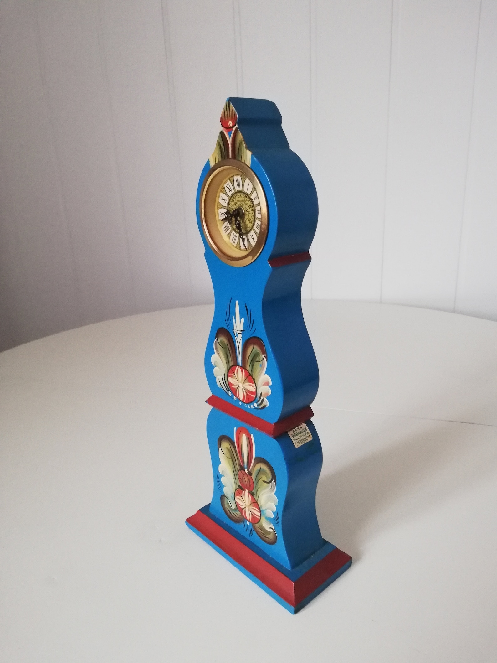 Mora Clock Swedish-dala With Rosemaling Folk Art Clock | Etsy