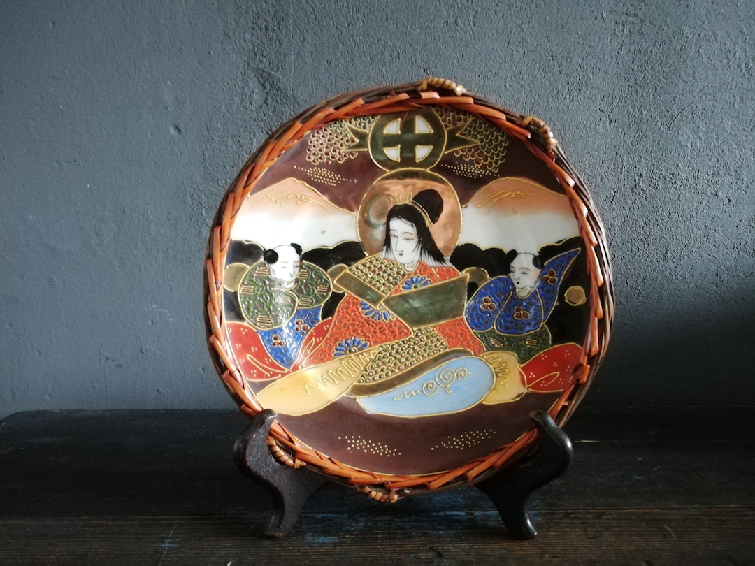 Japanese Samurai Dish-plate Handmade Ceramic Wall Art Japan - Etsy