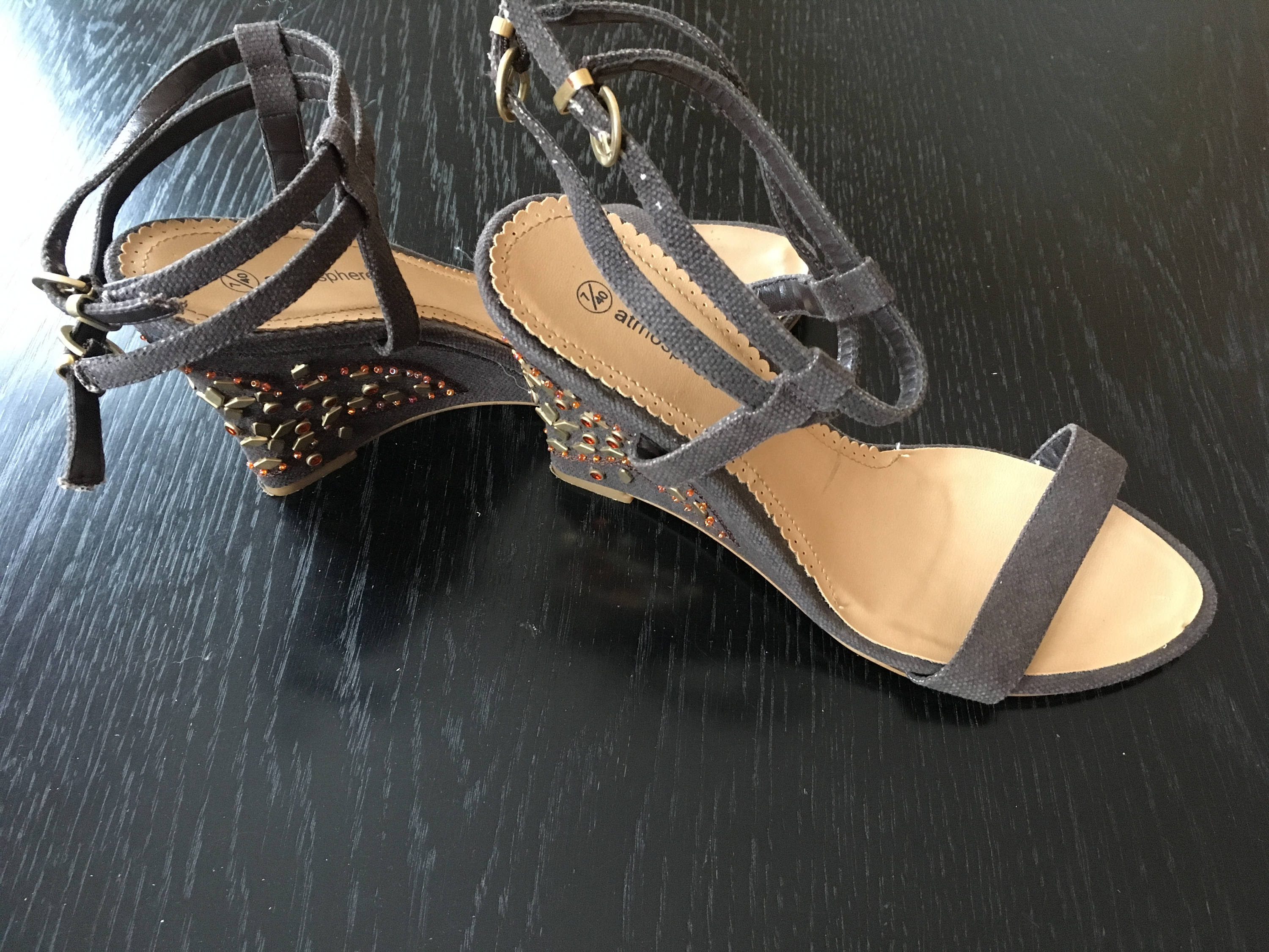 Atmosphere brown platform shoes size 40 eur 9 us 7 uk. | Etsy