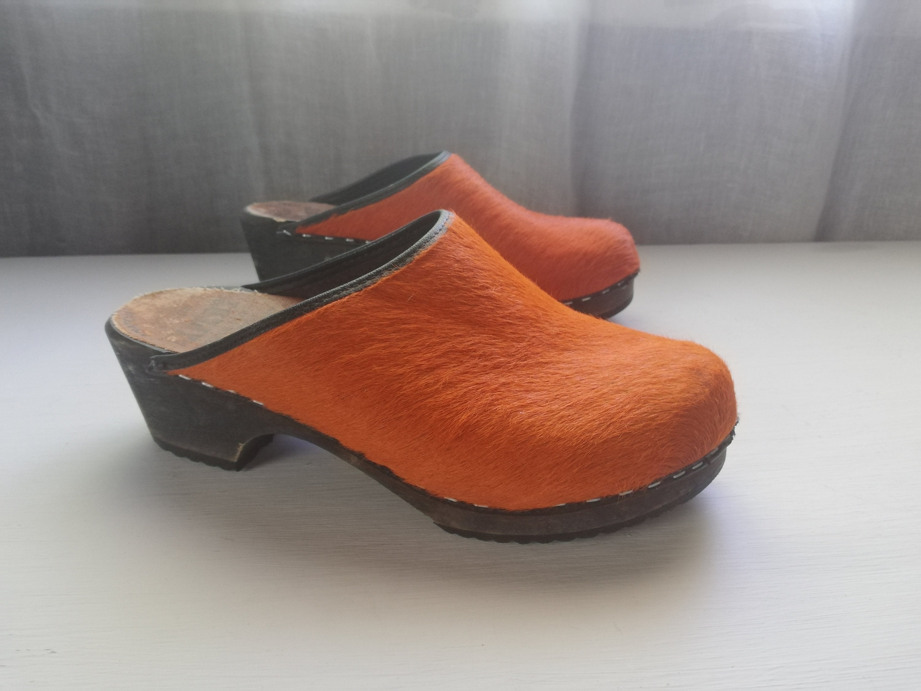 Orange Clogs Expert Size EUR 38 US 7.5 UK 5.5 Vintage | Etsy