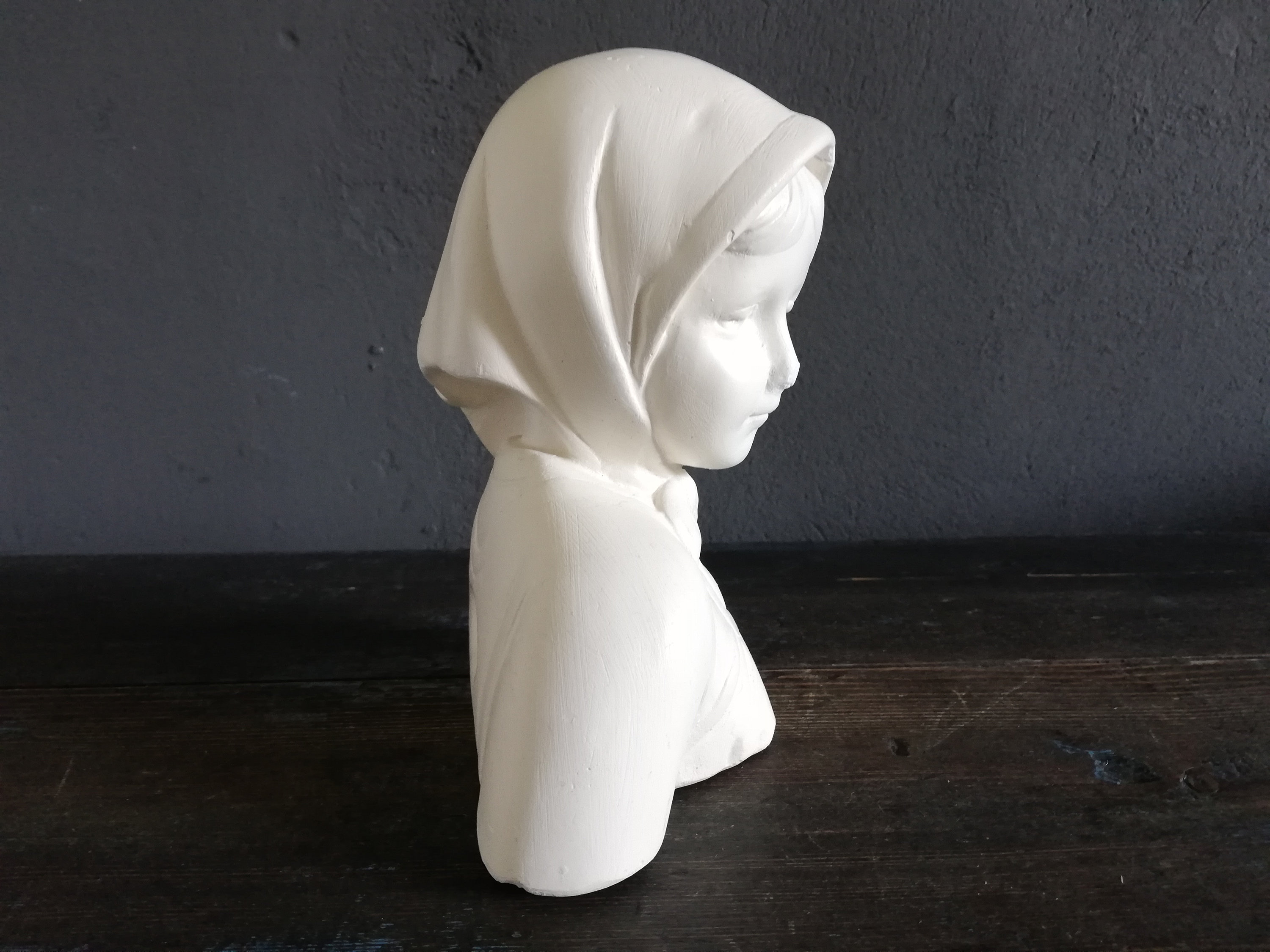 Vintage Plaster Girl Art Home Design - Etsy