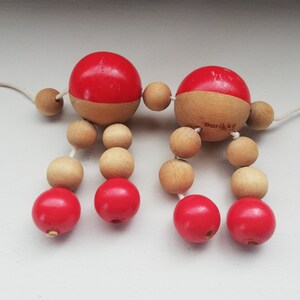Aarikka Finland Wooden Baby Toys / Hanging Rattle Toys Vintage Item - Etsy