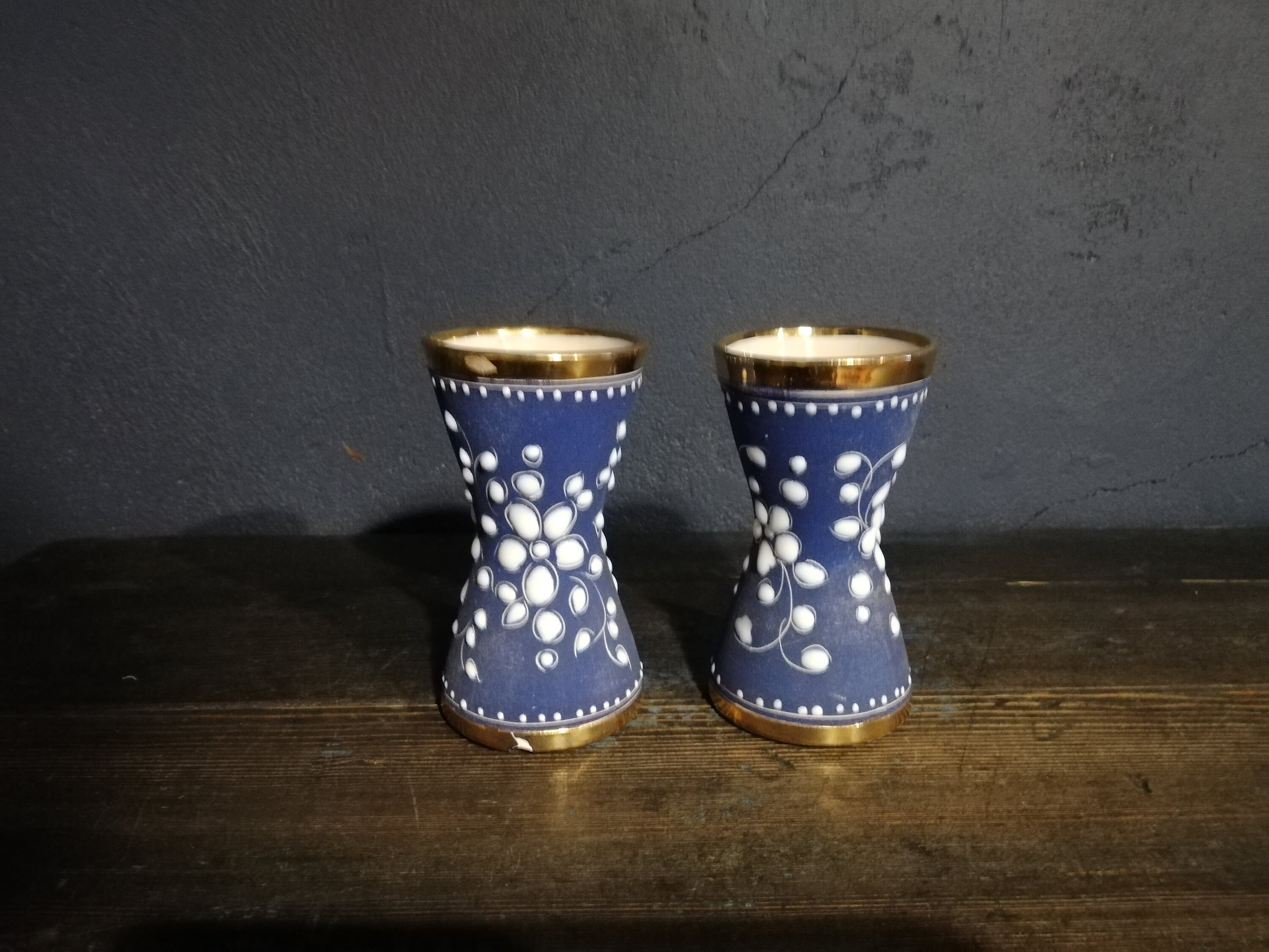 Vintage Vase Set of 2 ELPA Alcobaca Portugal porcelain | Etsy