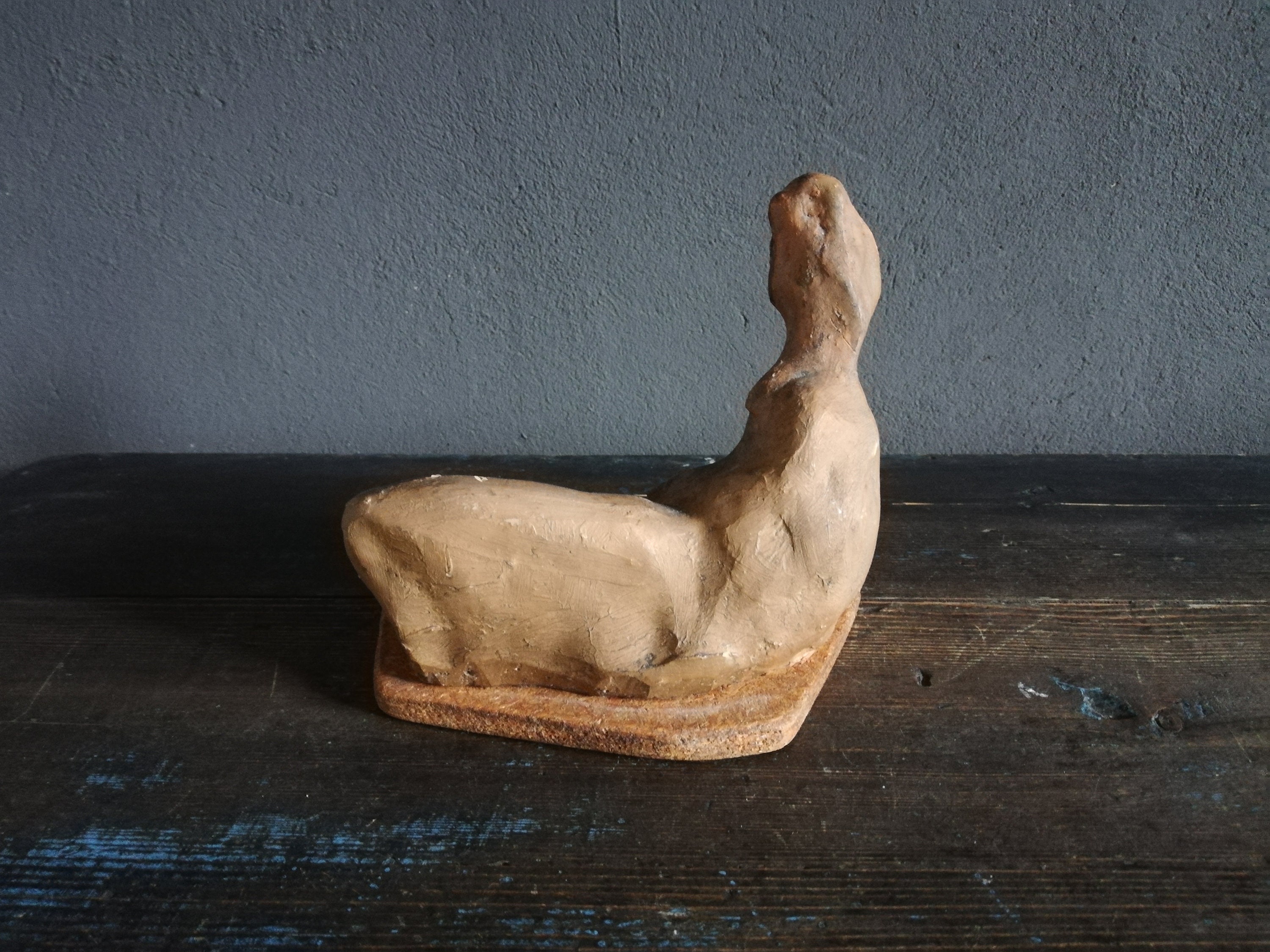 Clay Abstract art Figurine Decor Handmade Home Design Table | Etsy