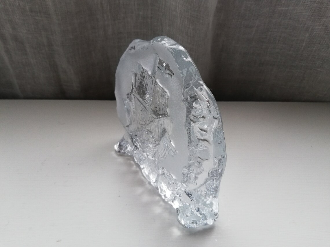 Eda Kristall Nya Glasbruket Sweden Glass art Ship | Etsy