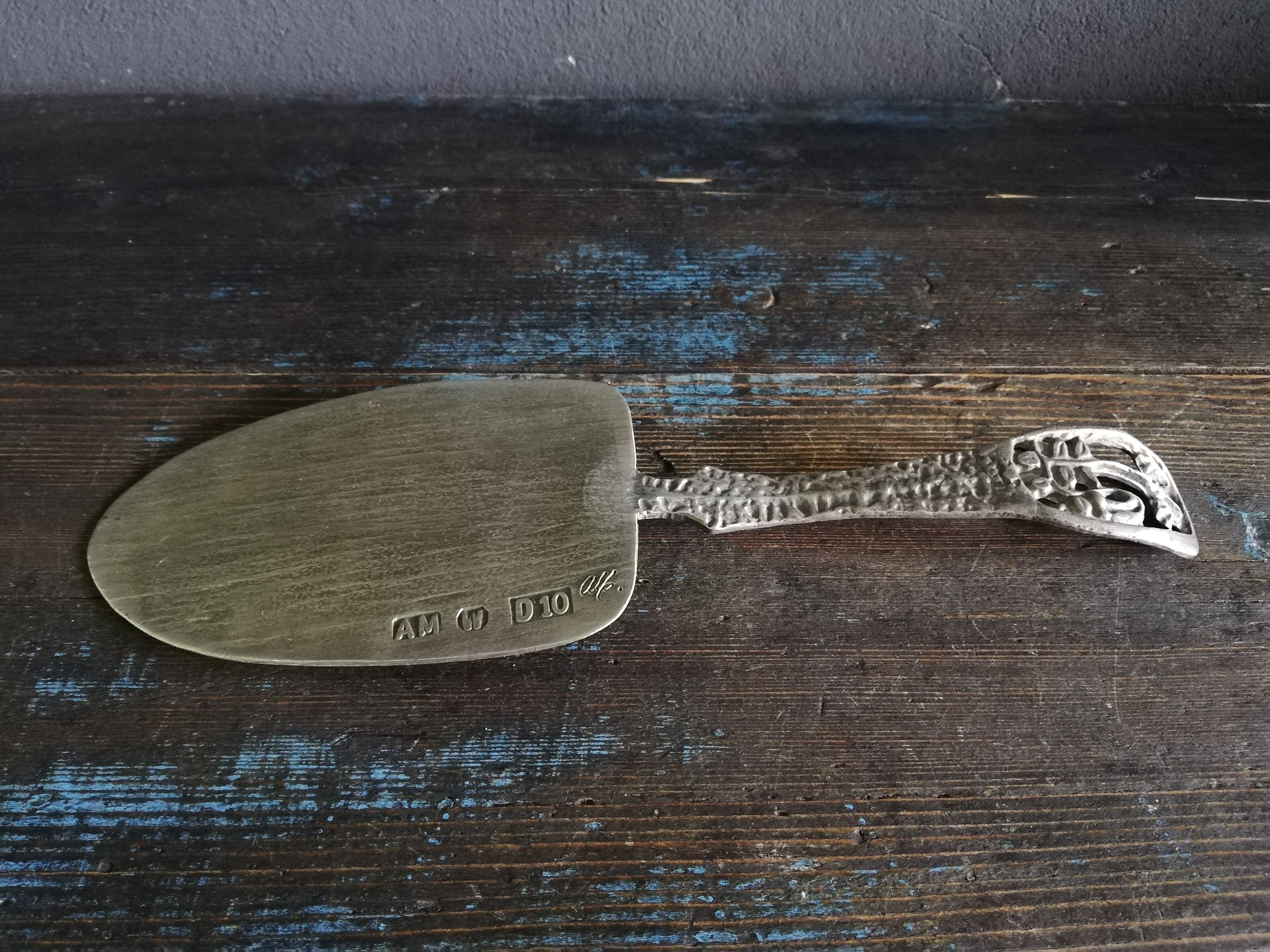 Norwegian Antique Large Size Pewter Cake Spatula | Etsy