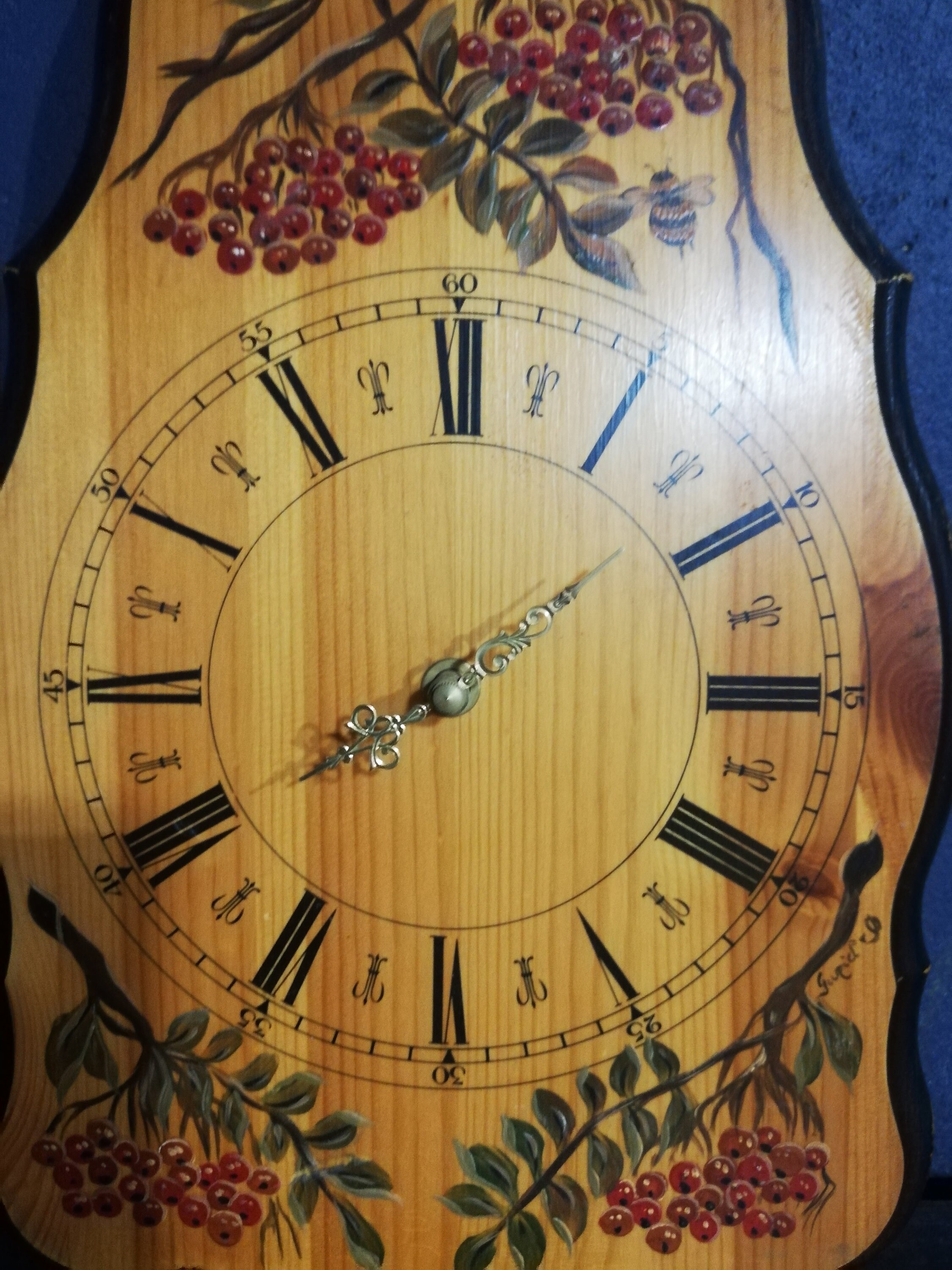 Wall Clock Norwegian Beautiful Hand Painting Handmade | Etsy