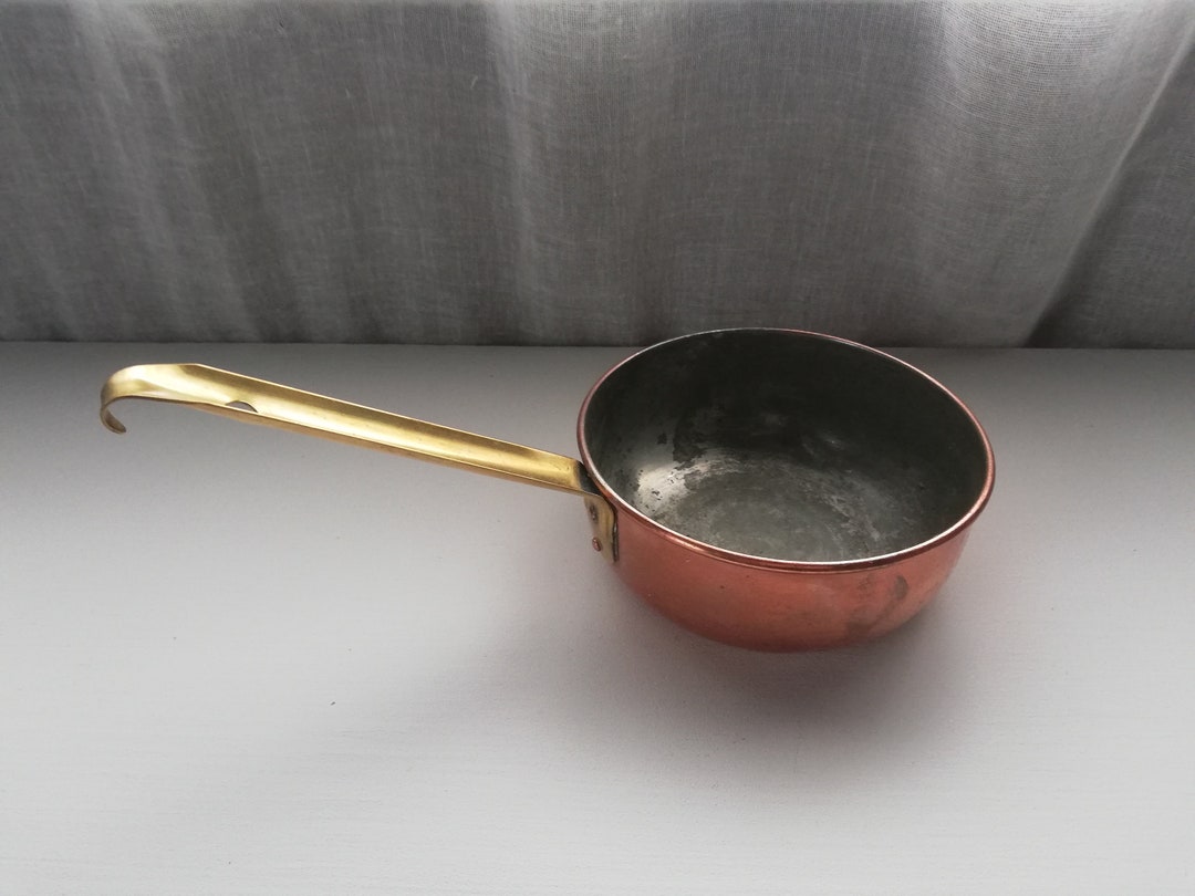 French Vintage Copper End Brass Dipper-bucket - Etsy