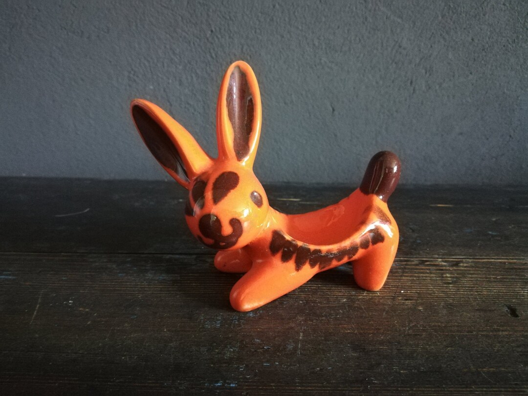 Rabbit Pottery Ceramic Home Decor Vintage Handmade Modern Ceramic - Etsy