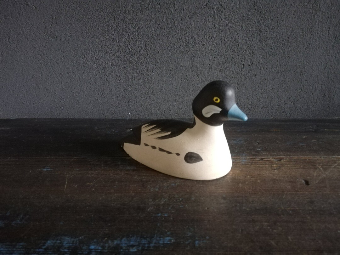 Duck Figurine Handmade Vintage Plaster Home Decor Made in Sweden - Etsy