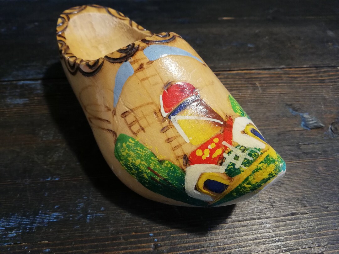 Wooden Clog Painting Wall Decor - Etsy