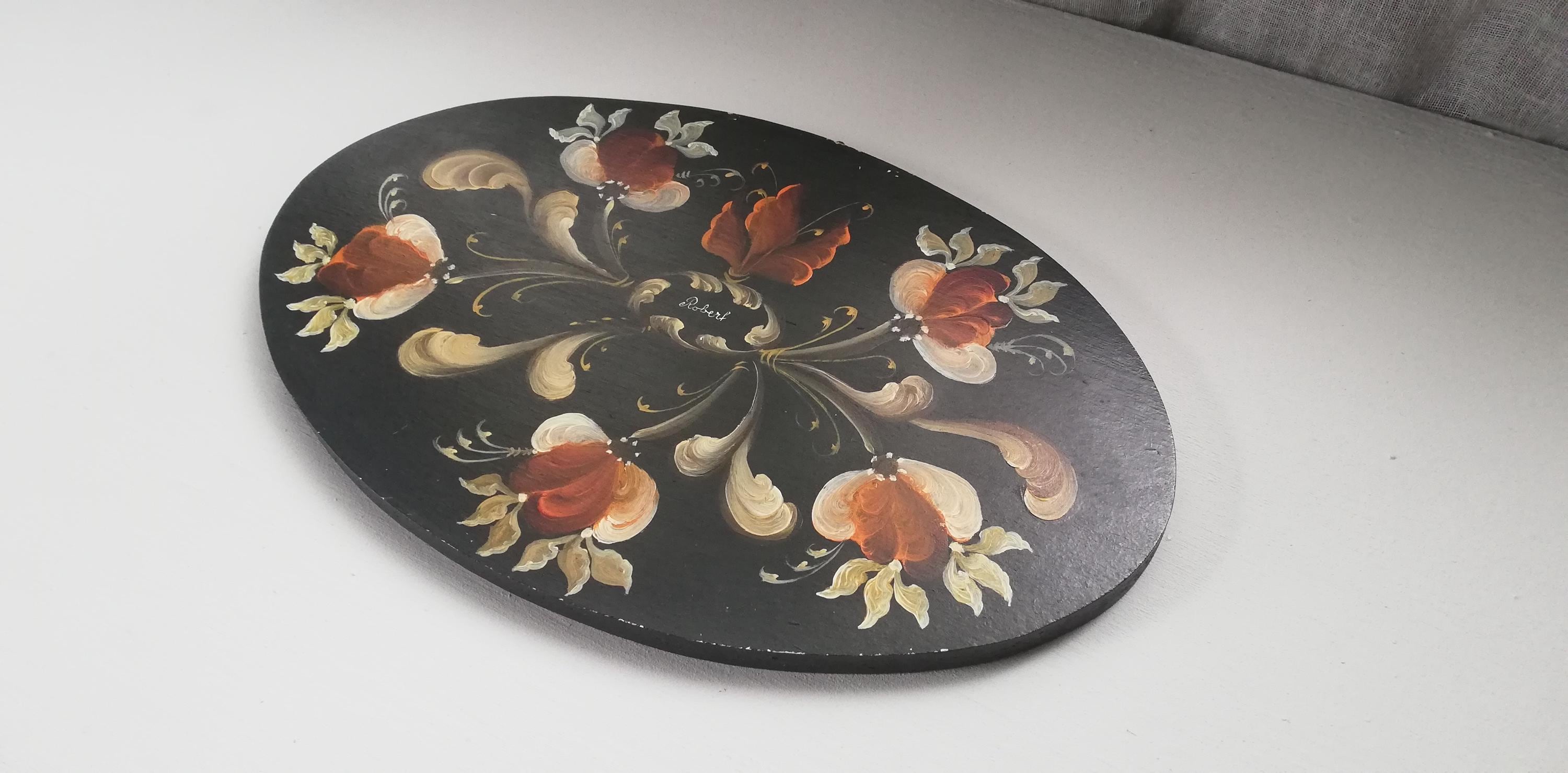 Norwegian Rosemaling Wall Decor - Hand Painted - Etsy