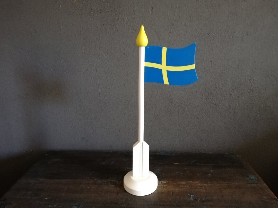 Swedish Flag Large Size Table Decor Natural Wooden Hand Painting - Etsy
