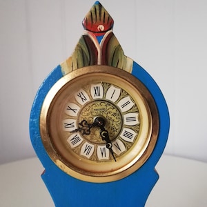 Mora Clock Swedish-dala With Rosemaling Folk Art - Clock Mercedes ...
