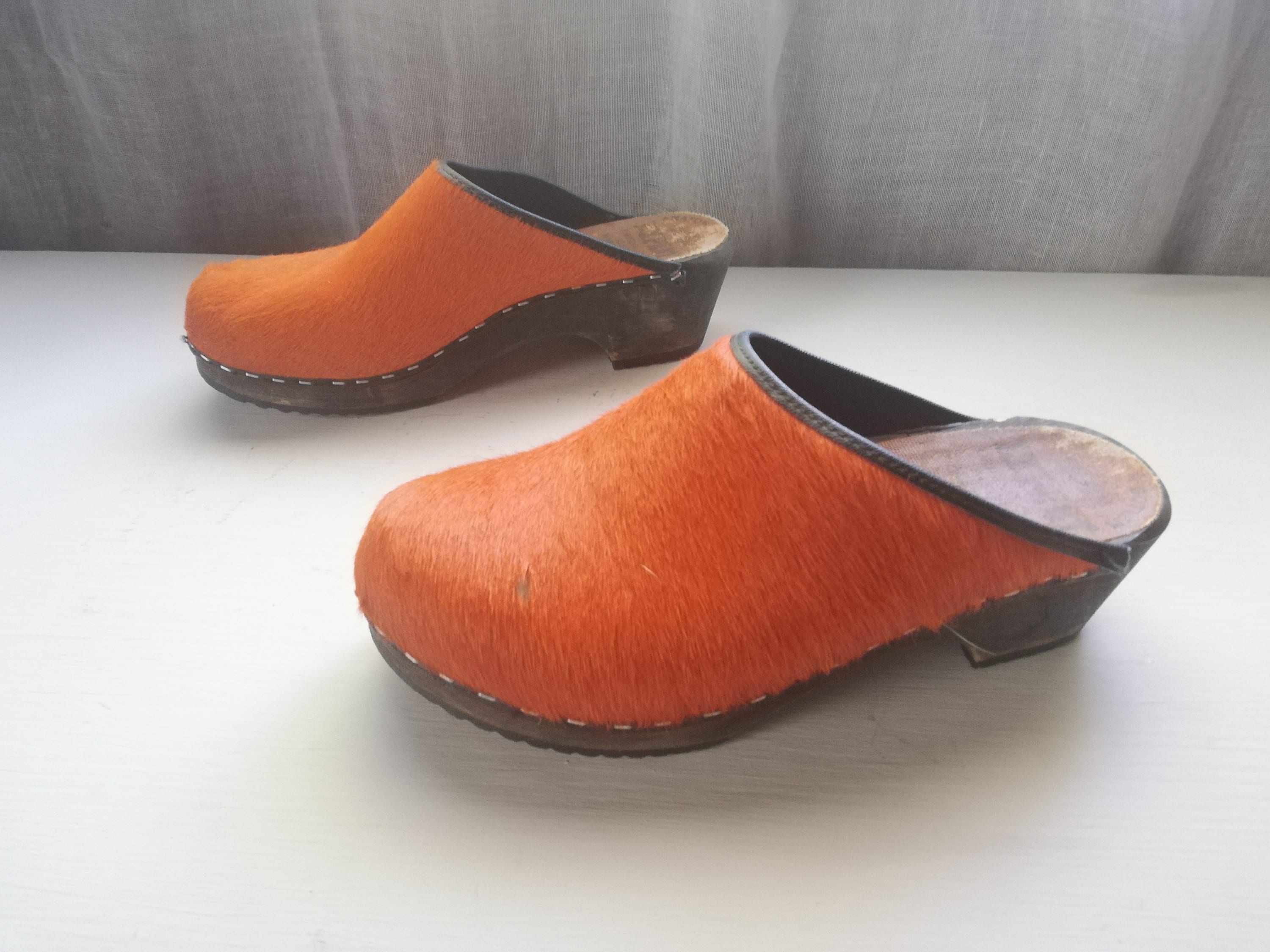 Orange Clogs Expert Size EUR 38 US 7.5 UK 5.5 Vintage | Etsy