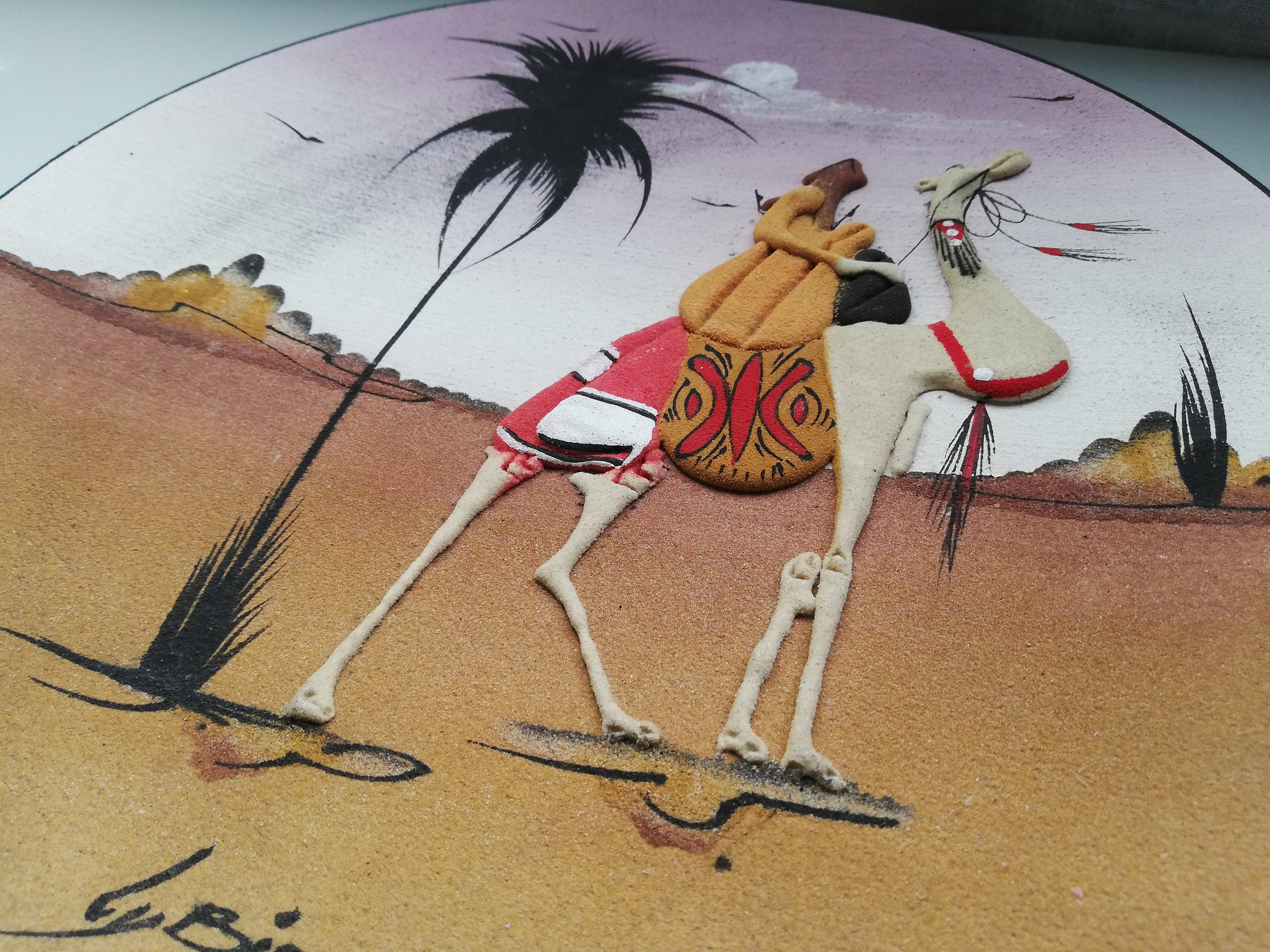 Wall Plate Large and Heavy 1 Kg Hand Painted Libyan Handmade - Etsy