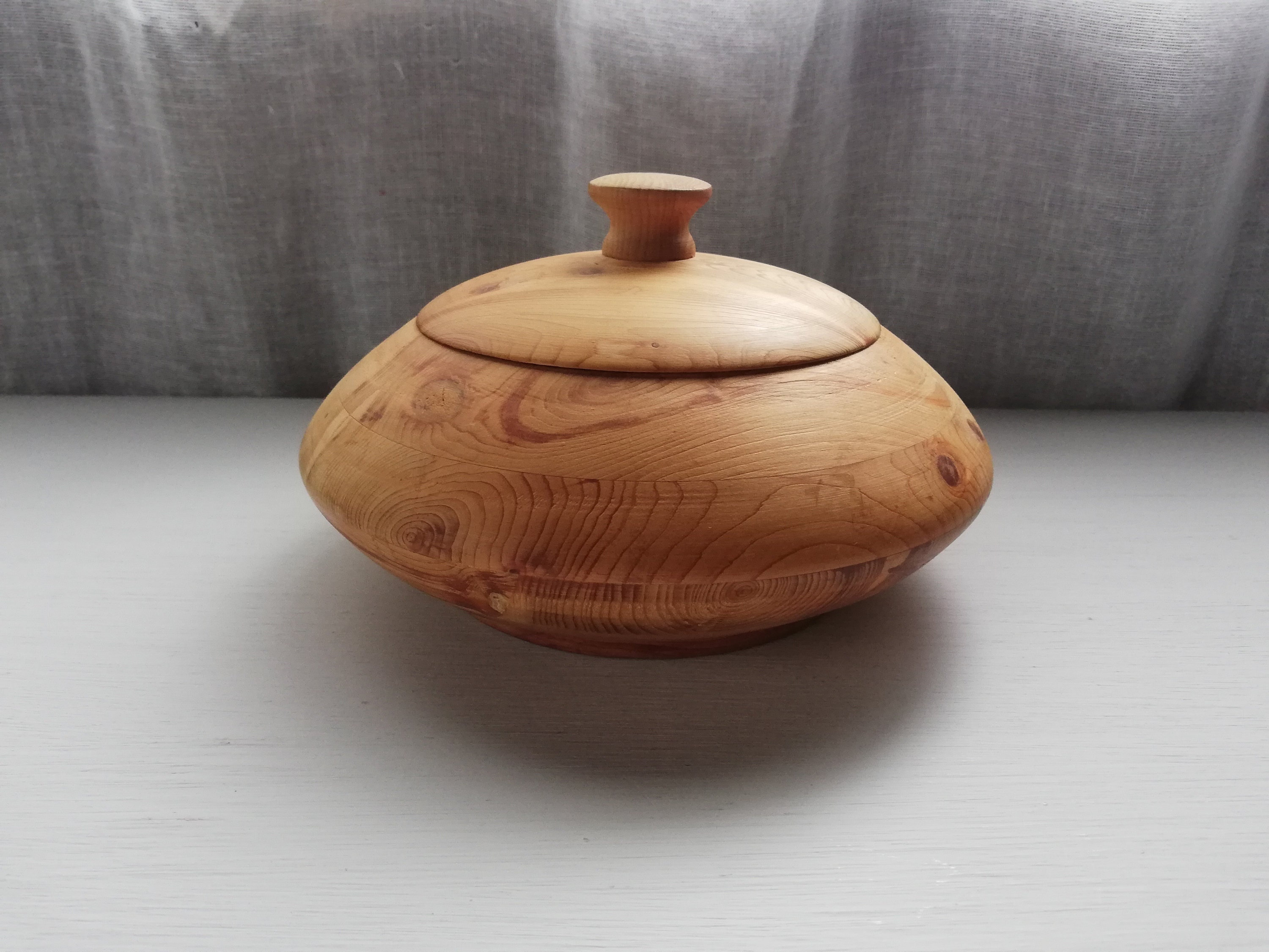 Icelandic Fir Wooden Mosaic Bowl Large Size Wooden Box Utensil With ...