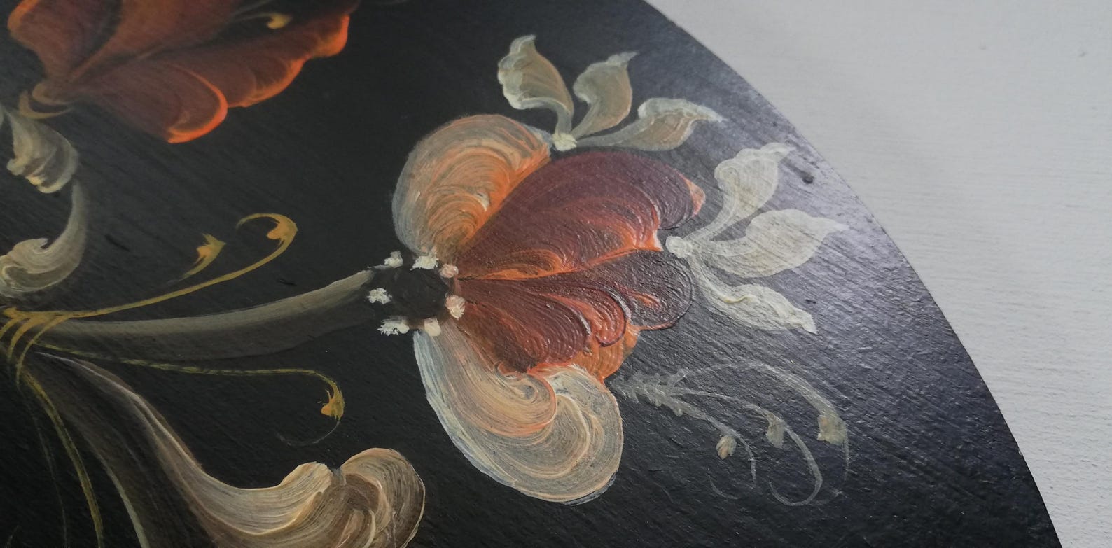 Norwegian Rosemaling Wall Decor - Hand Painted - Etsy