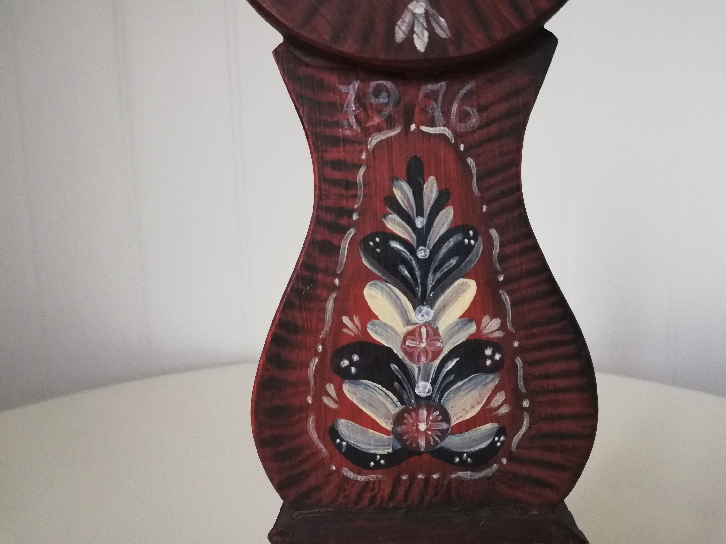 Norwegian Clock With Rosemaling Folk Art Painted Clock | Etsy