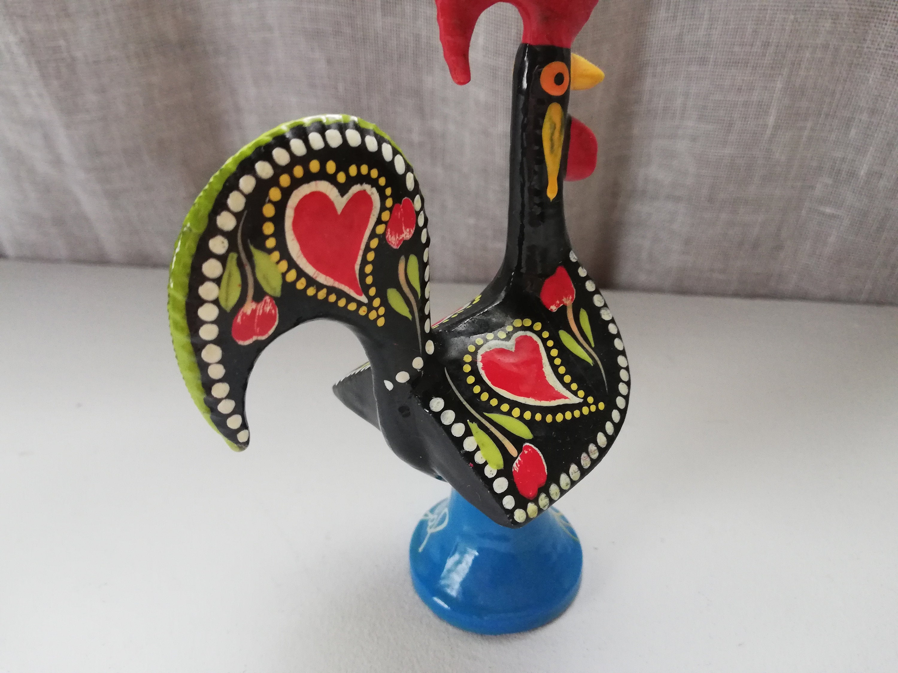 Handmade Pottery Rooster: Portugal Folk Art Good Luck Charm - Etsy