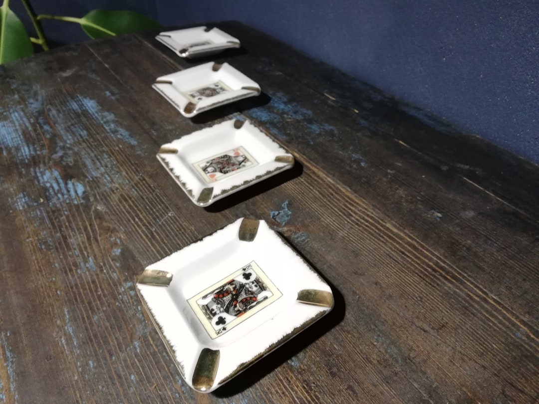 Japanese Ashtray Ceramic Set of 4 Vintage - Etsy