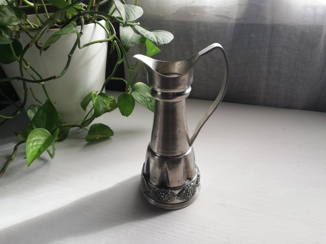 Antique Norwegian Pewter Vase: Nordic Table Decor - Etsy