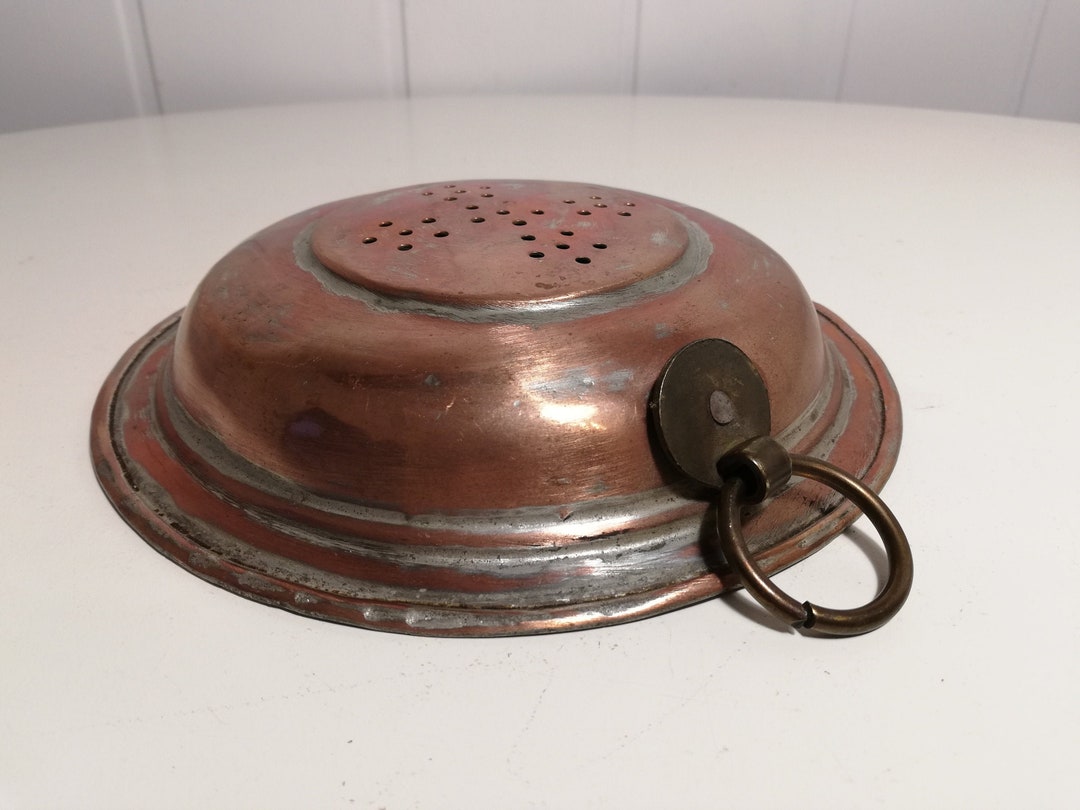 French Antique Copper Sieve Wall Decor - Etsy