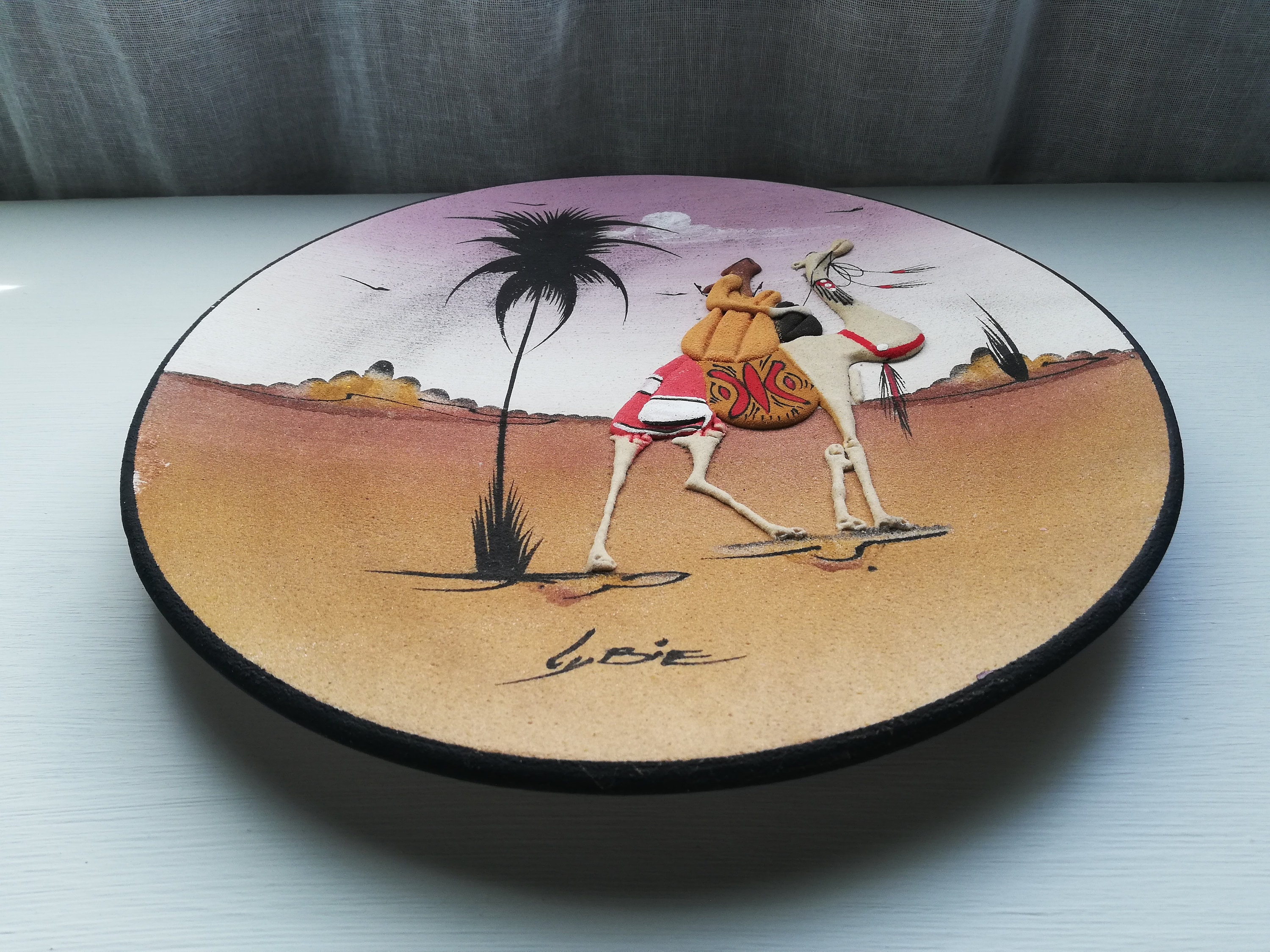 Wall Plate Large and Heavy 1 Kg Hand Painted Libyan Handmade Vintage - Etsy