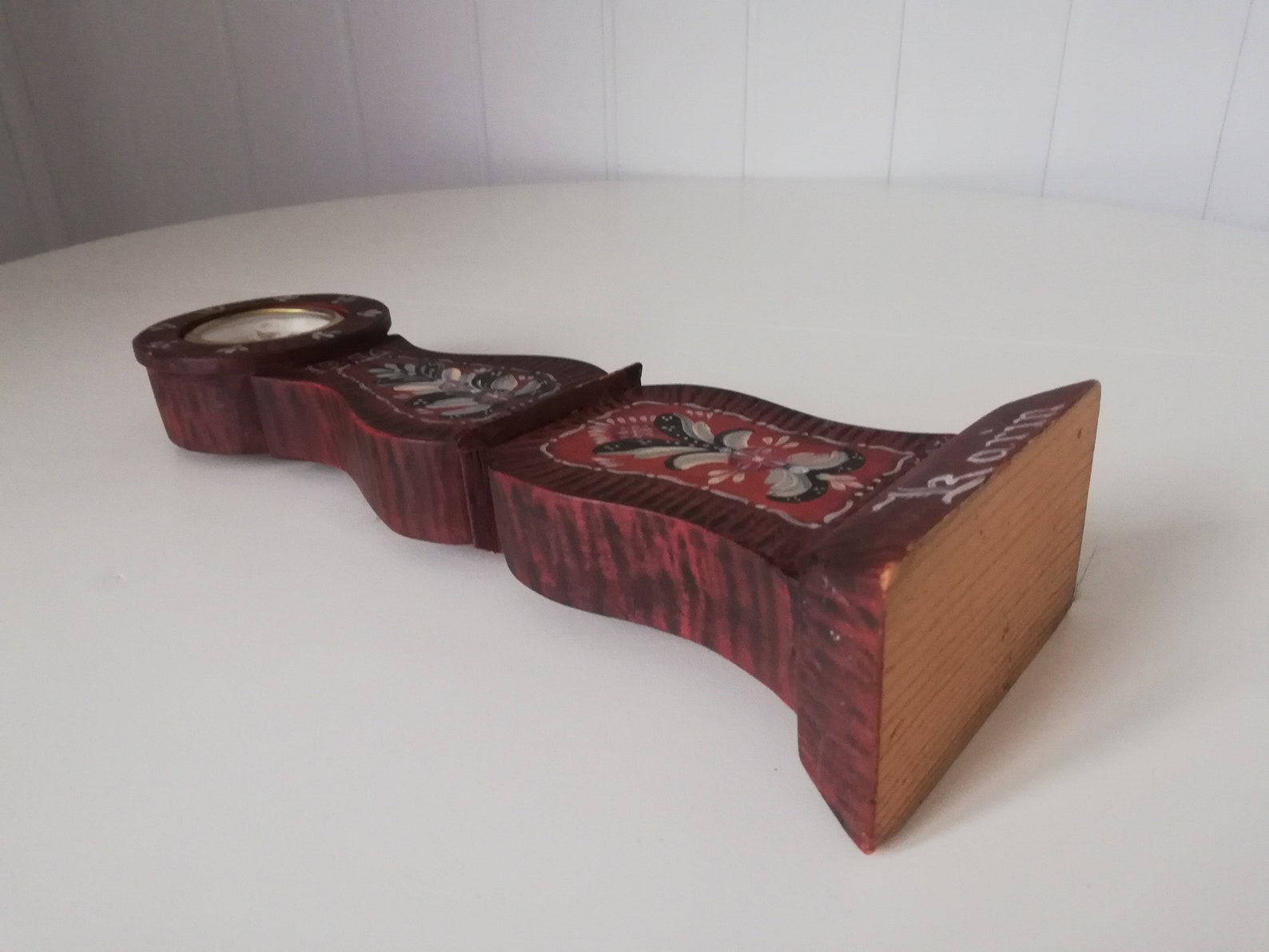 Norwegian Clock With Rosemaling Folk Art Painted Clock | Etsy