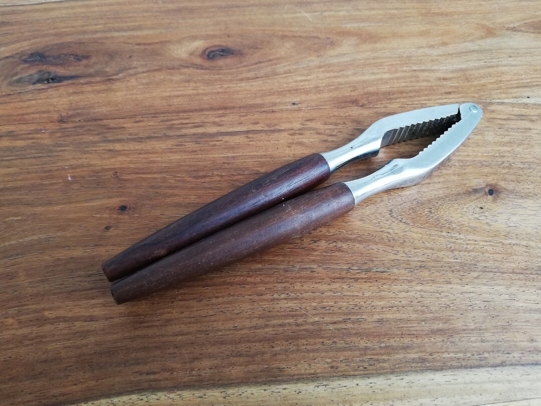 Nut Cracker Stainless Steel With Teak Wood Handle. Scandinavia Design ...