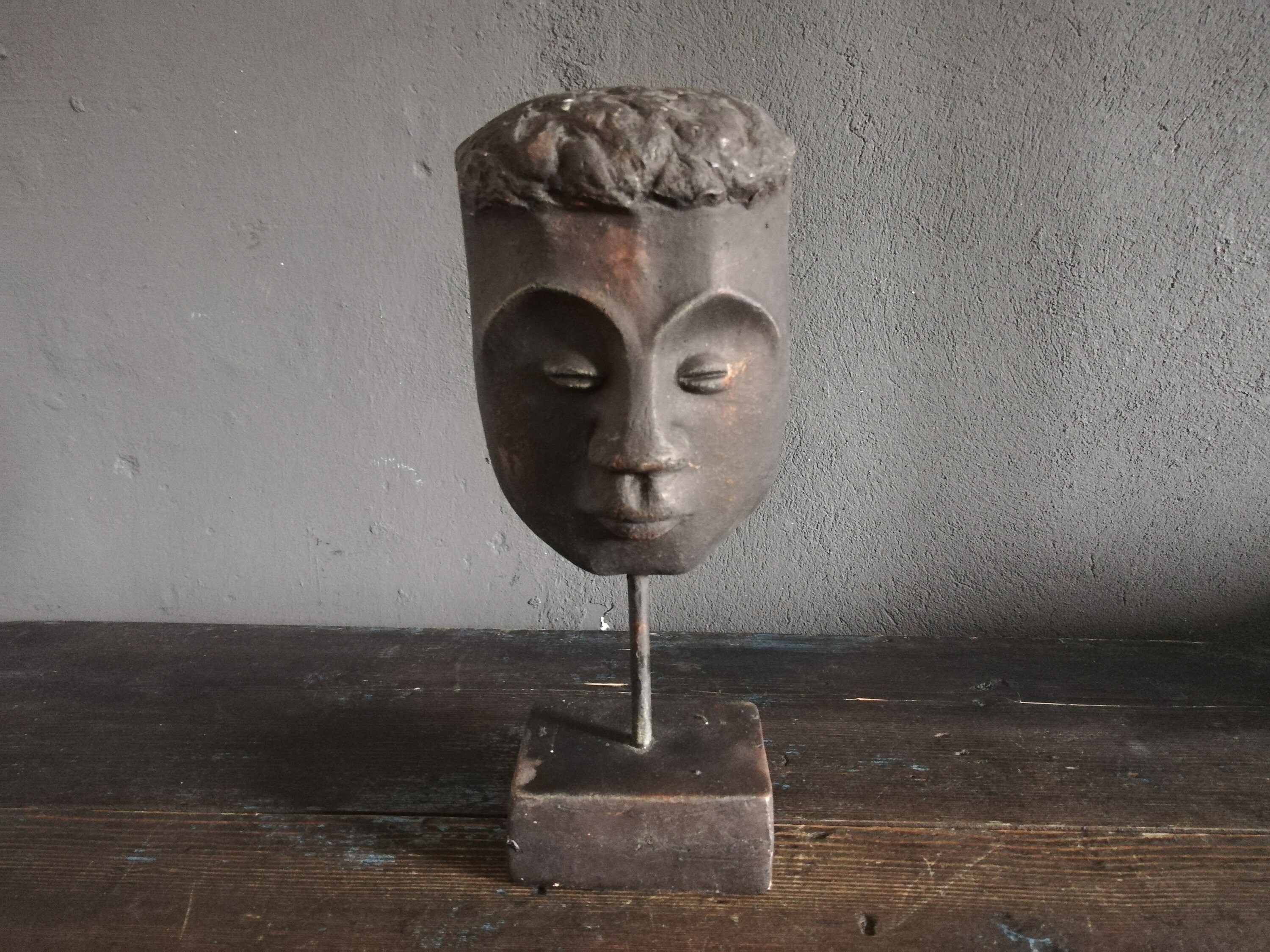 Plaster face Home Interior Plaster Art French Vintage Abstract | Etsy