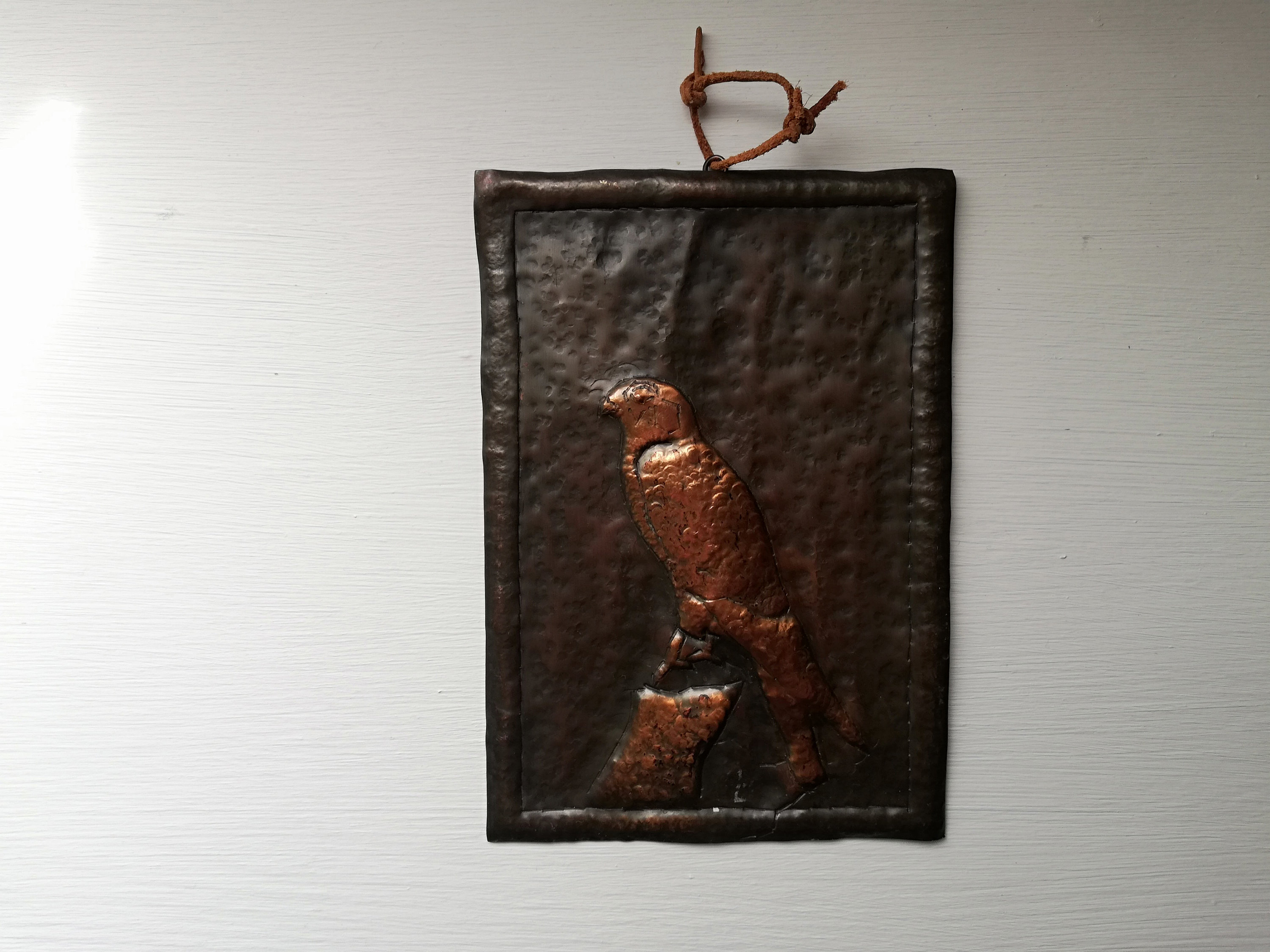 Antique Falcon Bird Copper Wall Decor Hammered Copper Handmade | Etsy