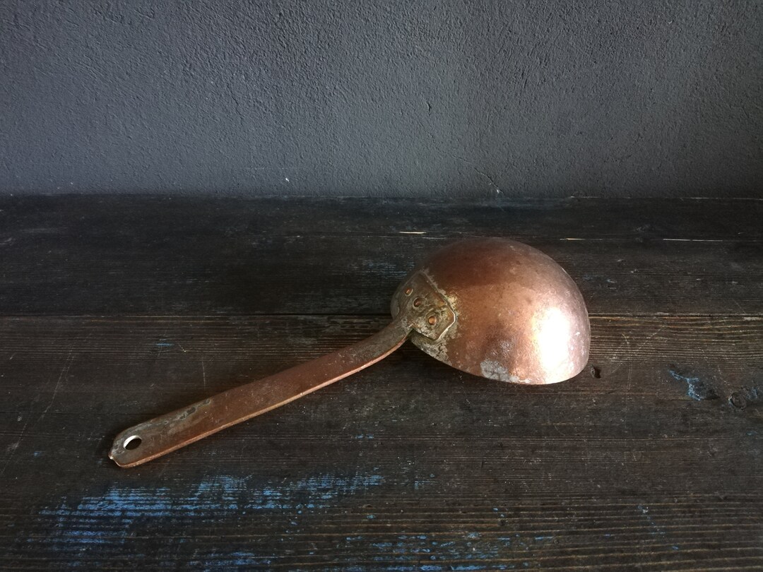 Copper Bucket Spoon French Vintage - Etsy