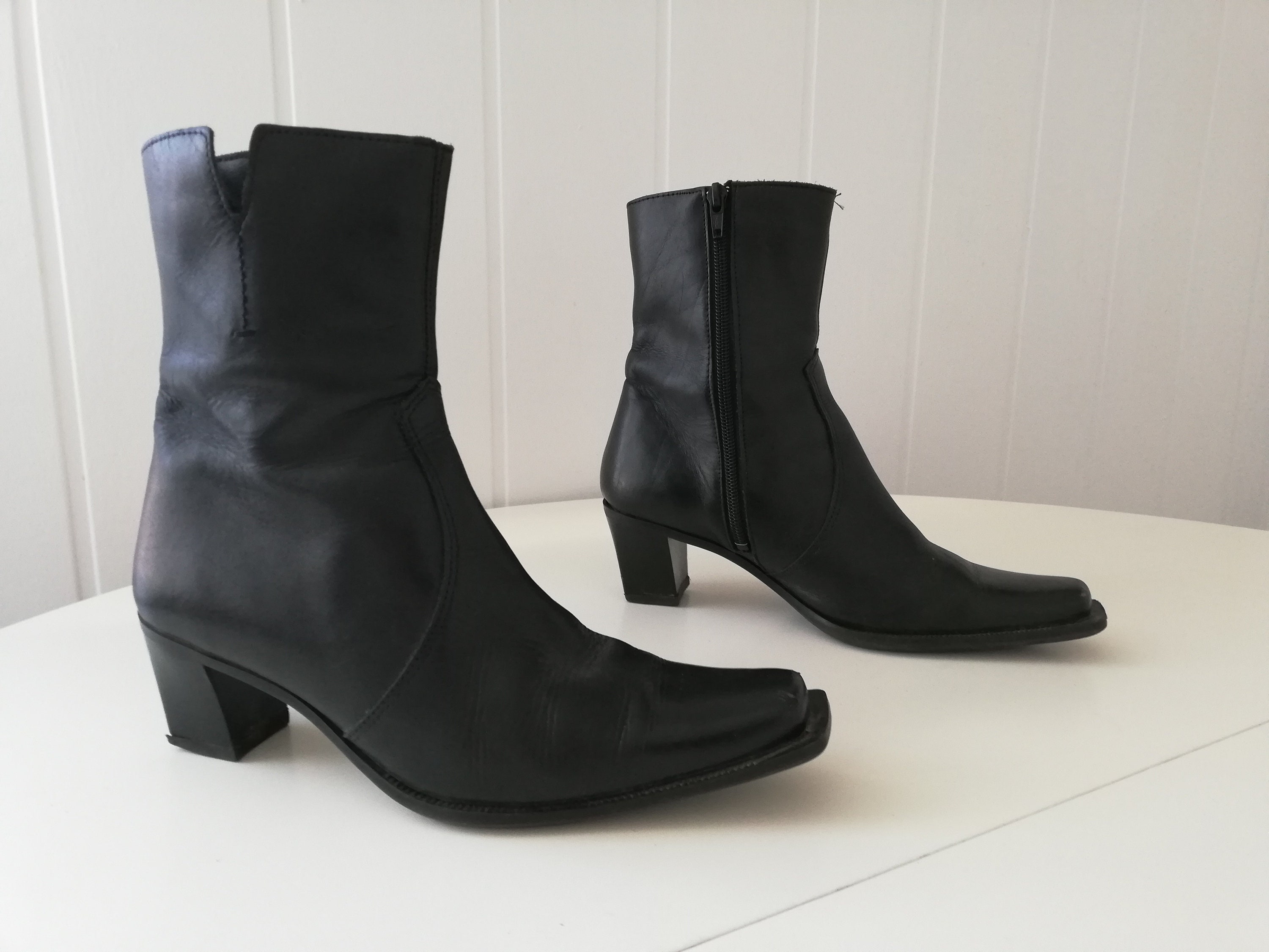 Women’s Leather Boots. - Size 37 Eur, 6.5 Us, 4.5 Uk - Etsy