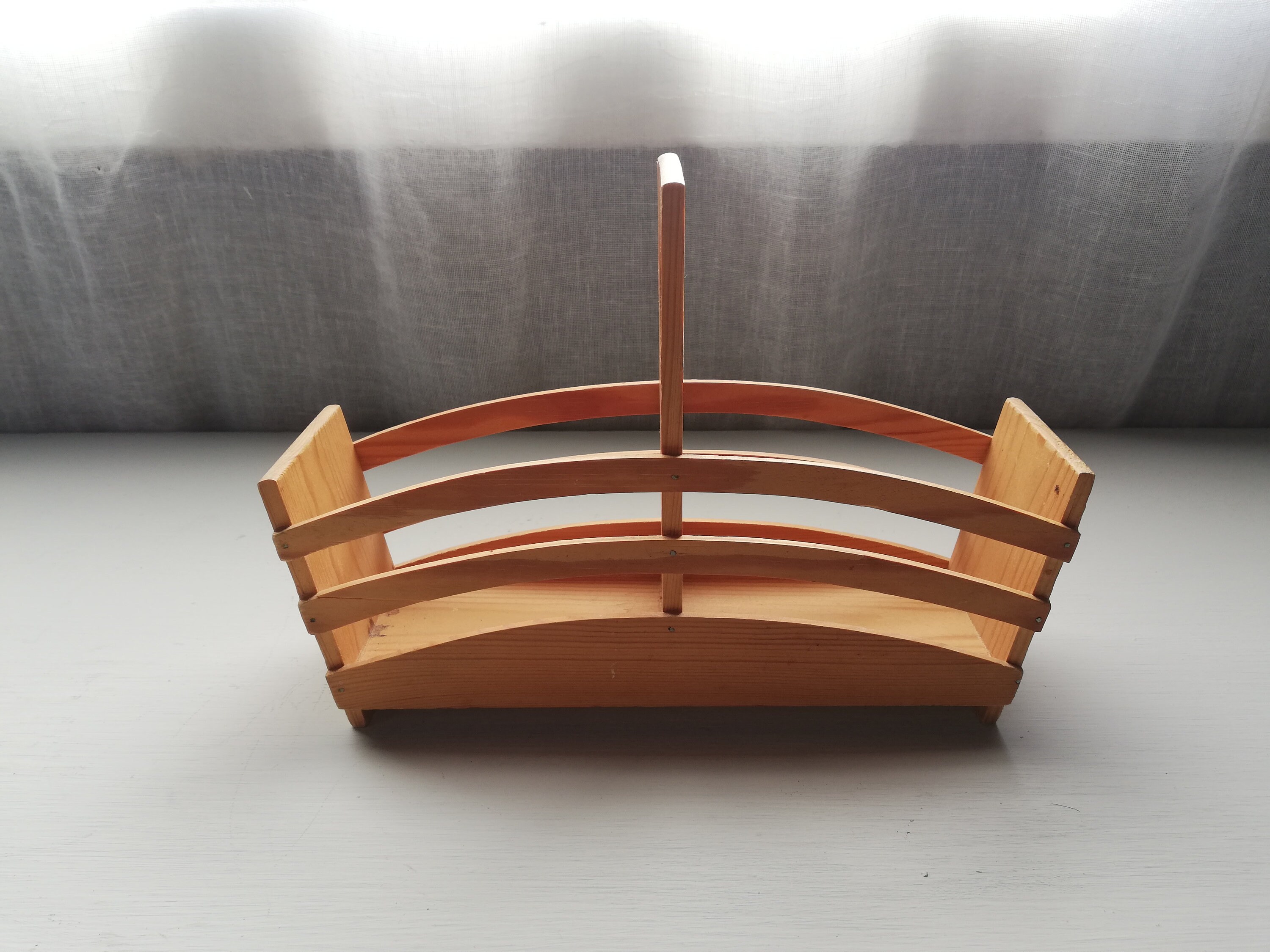 Scandinavian Bread Basket Natural Wooden-serving - Etsy